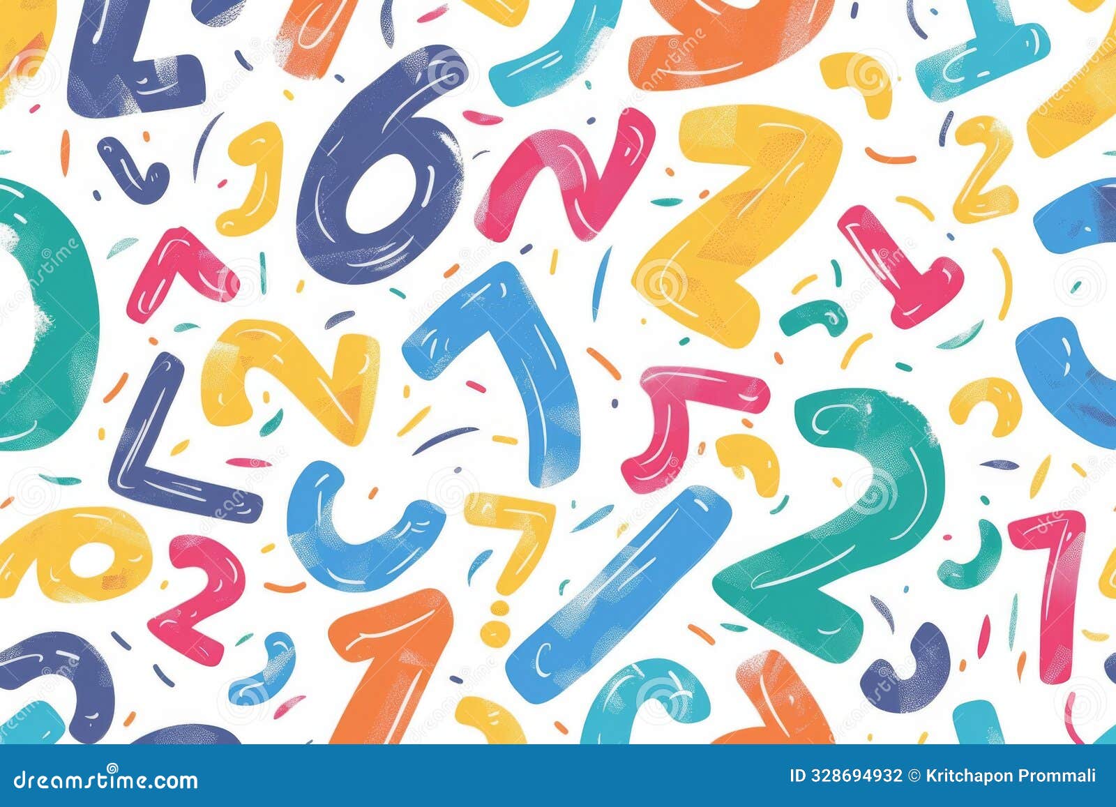 Grab The Numbers With A Jumping Smash Cartoon Vector | CartoonDealer ...