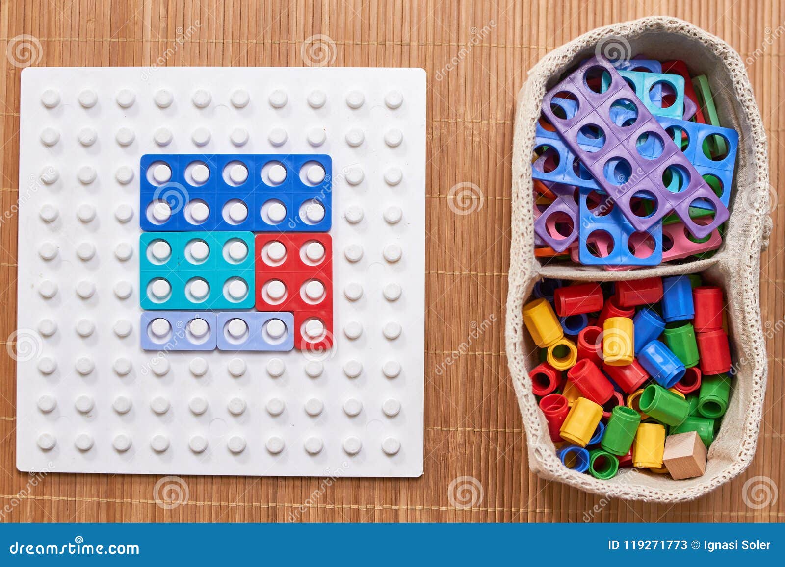 Colorful numicon set stock image. Image of math, homework - 119271773