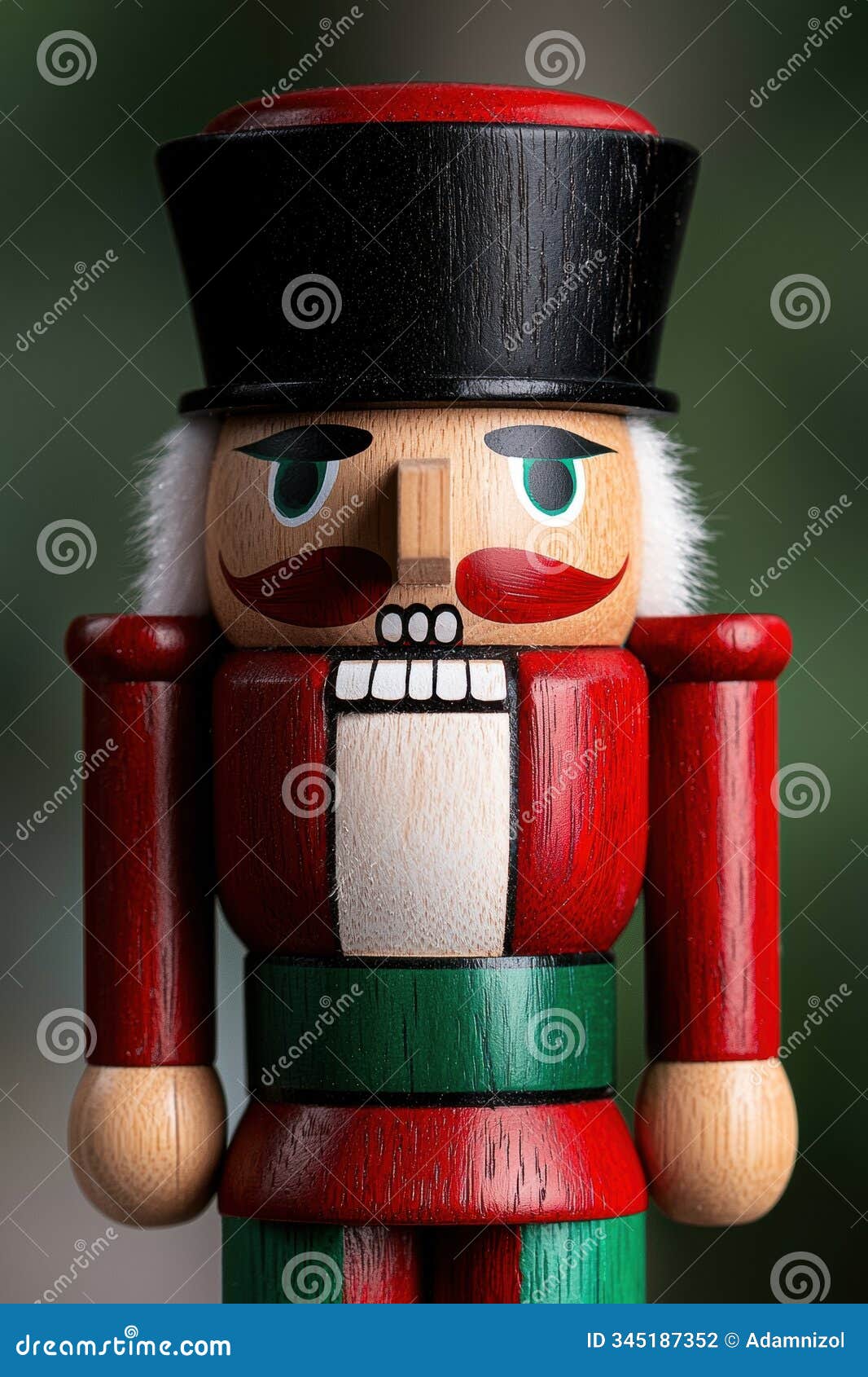 Colorful Nutcracker Soldier Figurine Stock Illustration - Illustration ...