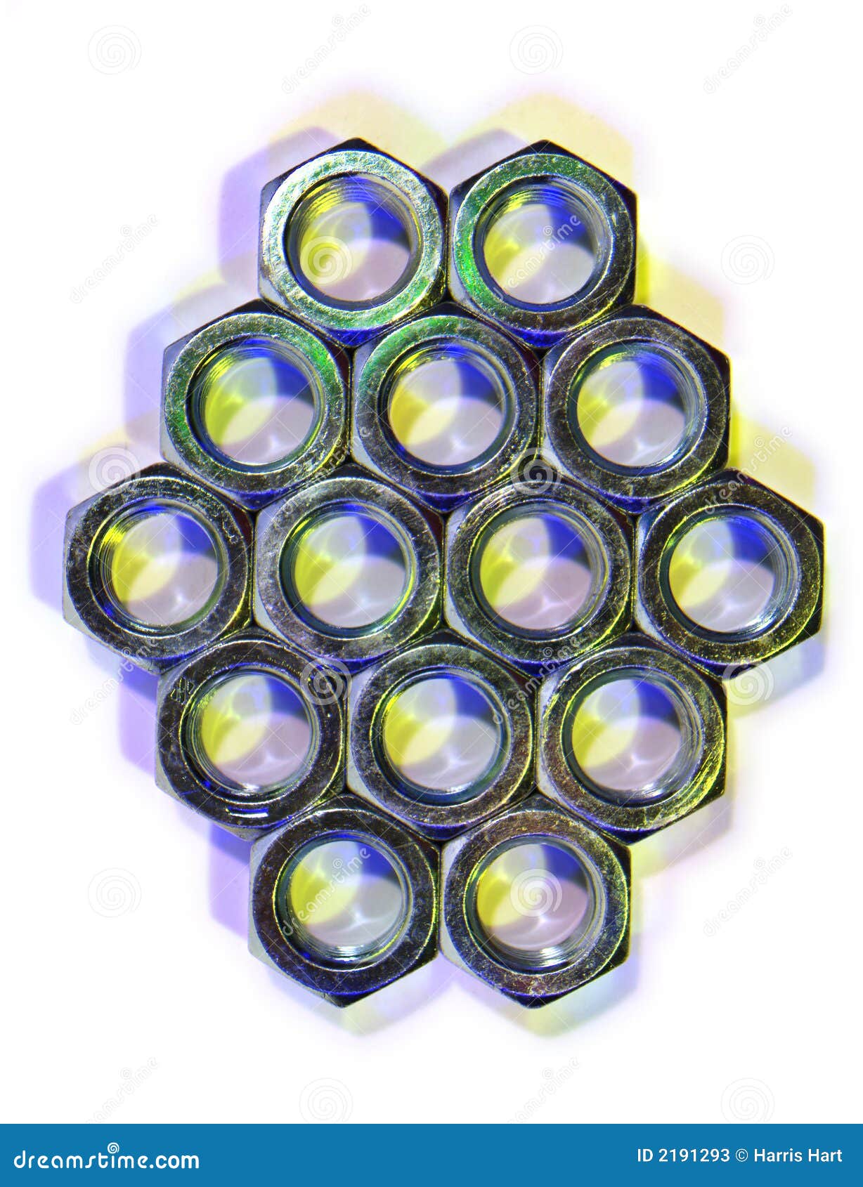 Colorful Nuts stock image. Image of connect, bolt, fastener - 2191293