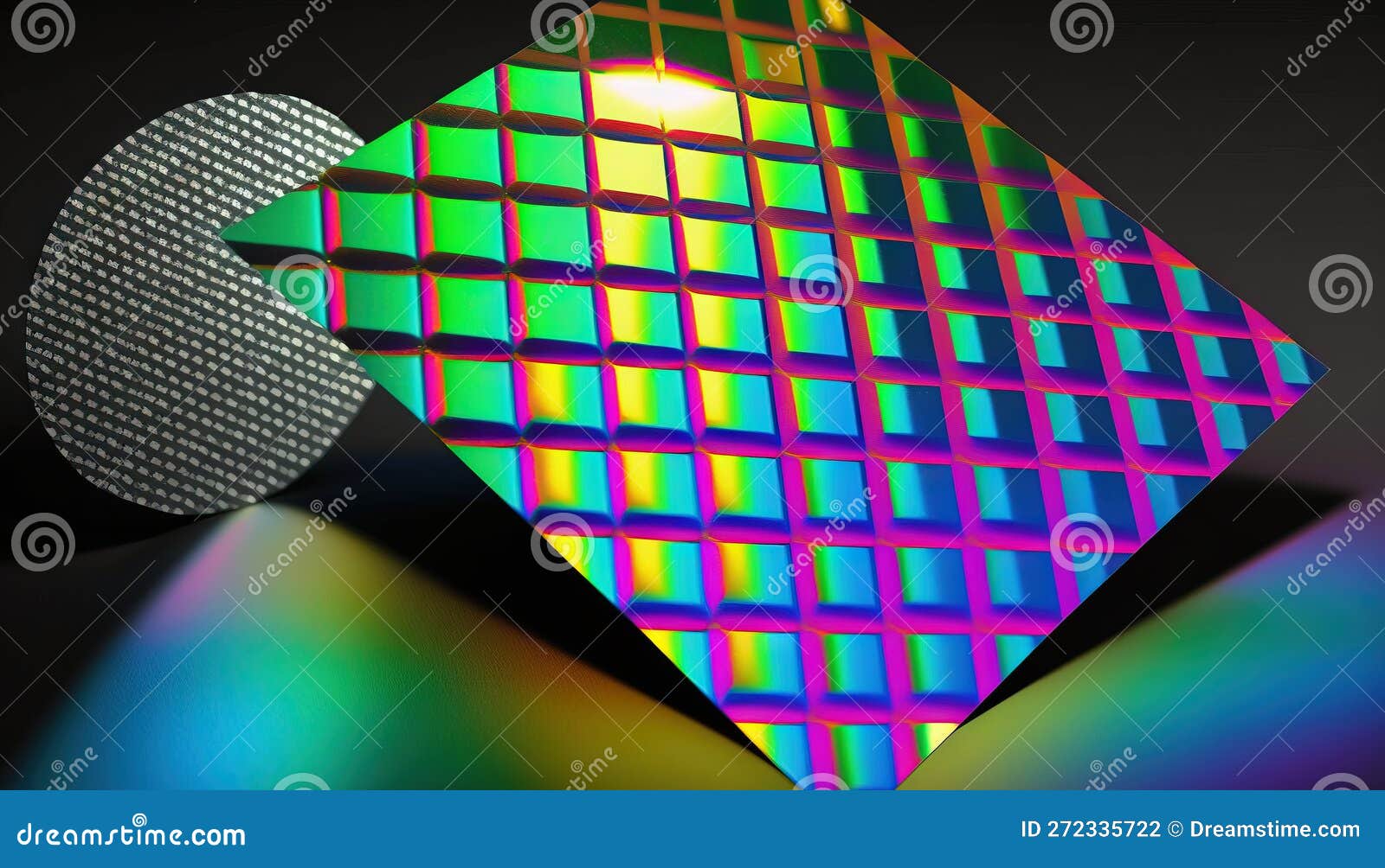 A Colorful Object with a Circular Object in the Middle of it Stock ...