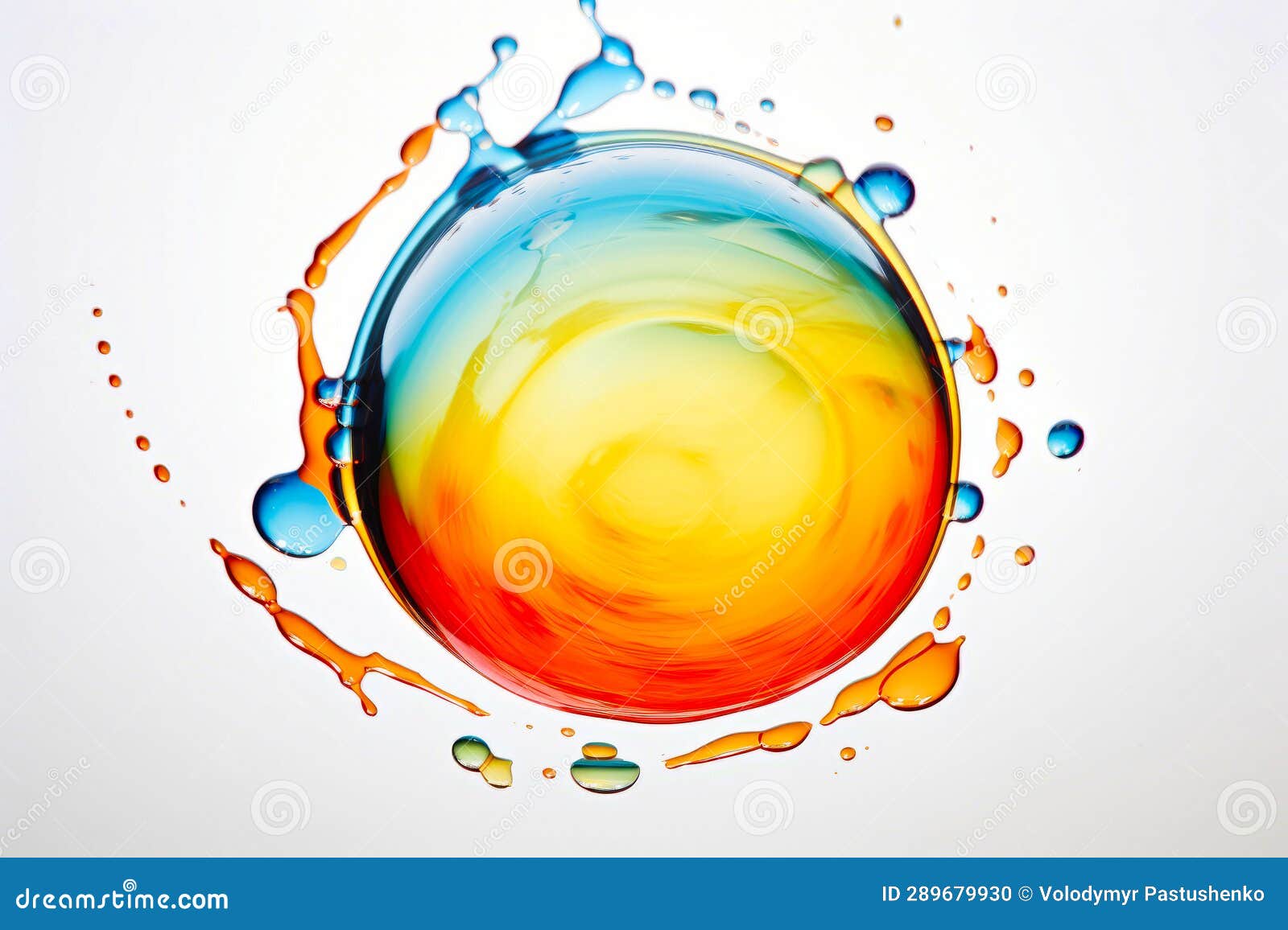 Colorful Object with Water Drops on it S Surface. Generative AI Stock ...