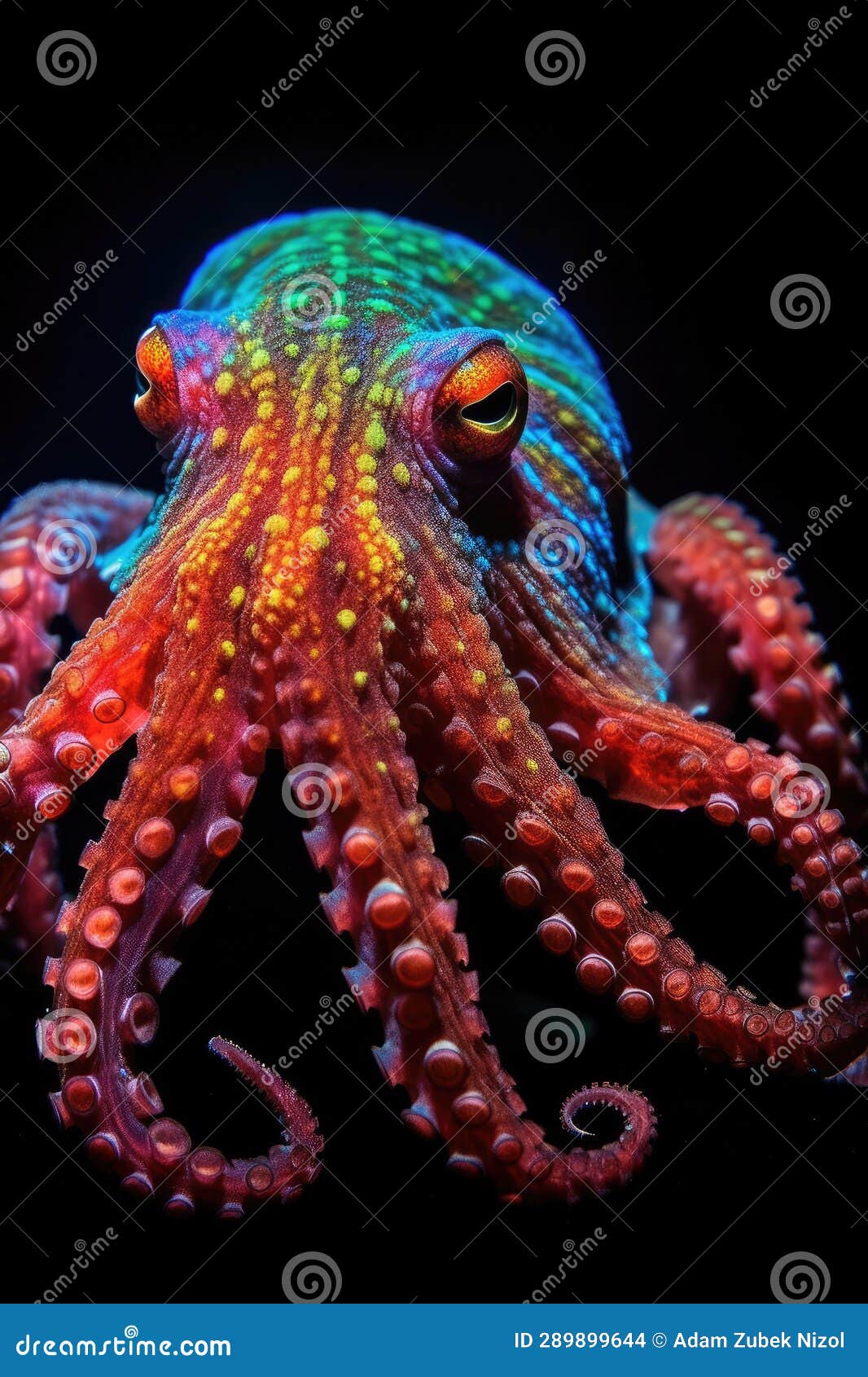 Tentacles Of Colourful Marine Coelenterates Isolated On White ...
