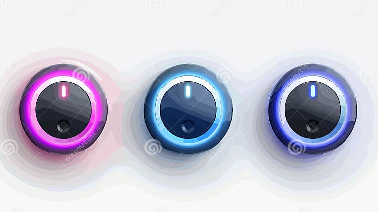 Colorful on Off Switch Buttons in Different Variations for Digital ...