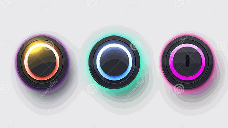 Colorful on Off Switch Buttons in Different Variations for Digital ...