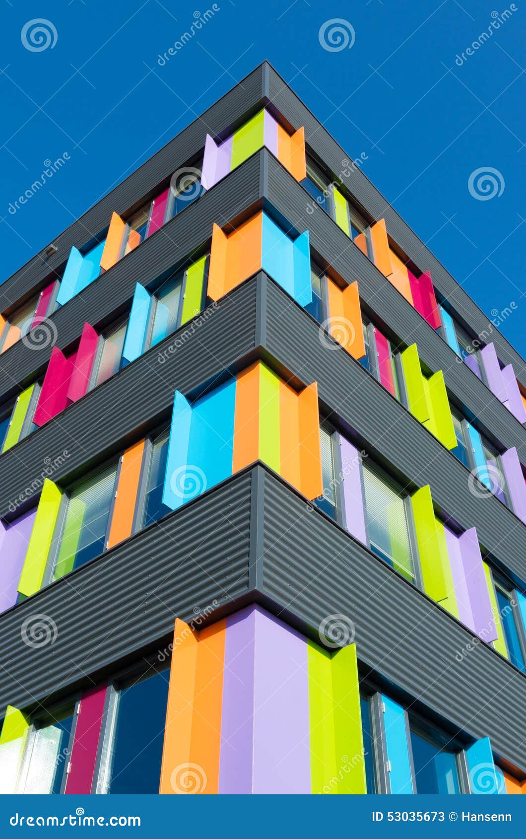 Colorful office building stock image. Image of futuristic - 53035673