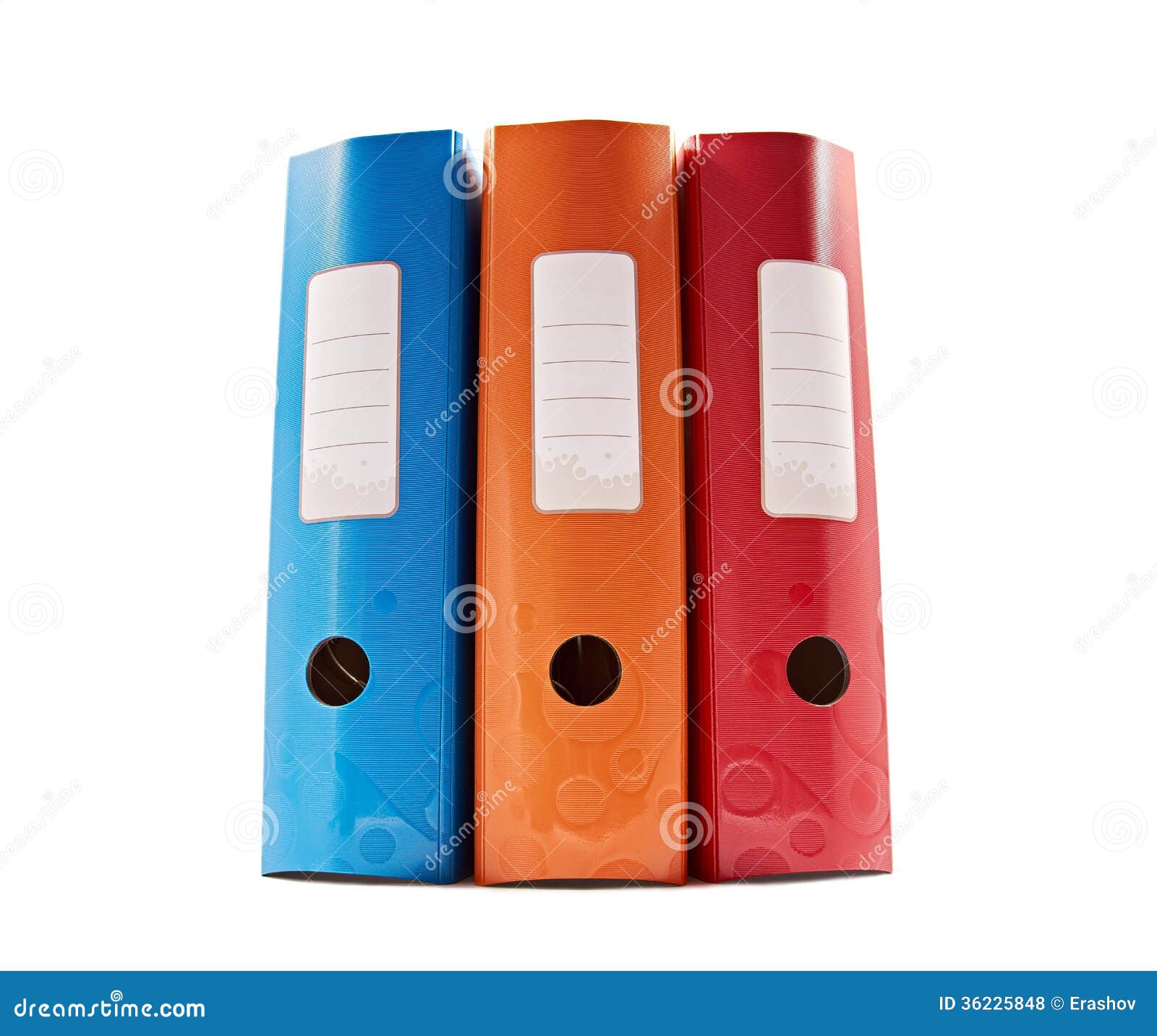 Colorful office folders stock photo. Image of dossier - 36225848