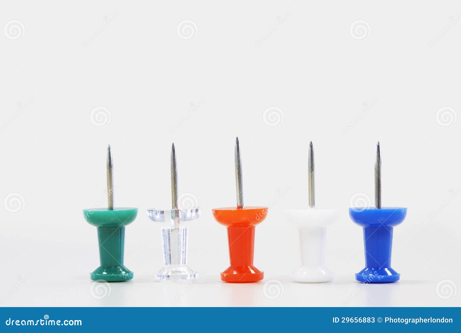 Colorful Office Push Pins stock image. Image of background - 29656883