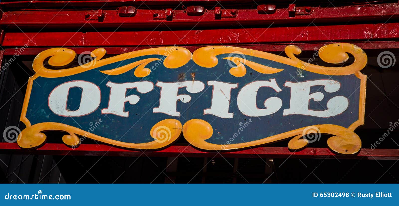 Colorful office sign stock photo. Image of office, united - 65302498