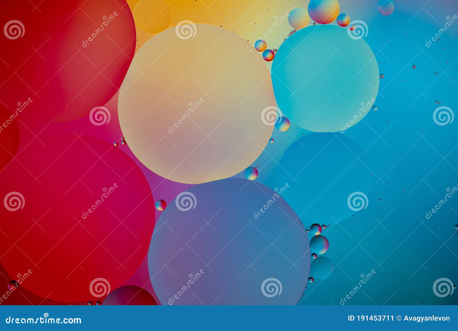 Abstract Bubbles Background Stock Image - Image of multicolored, liquid ...