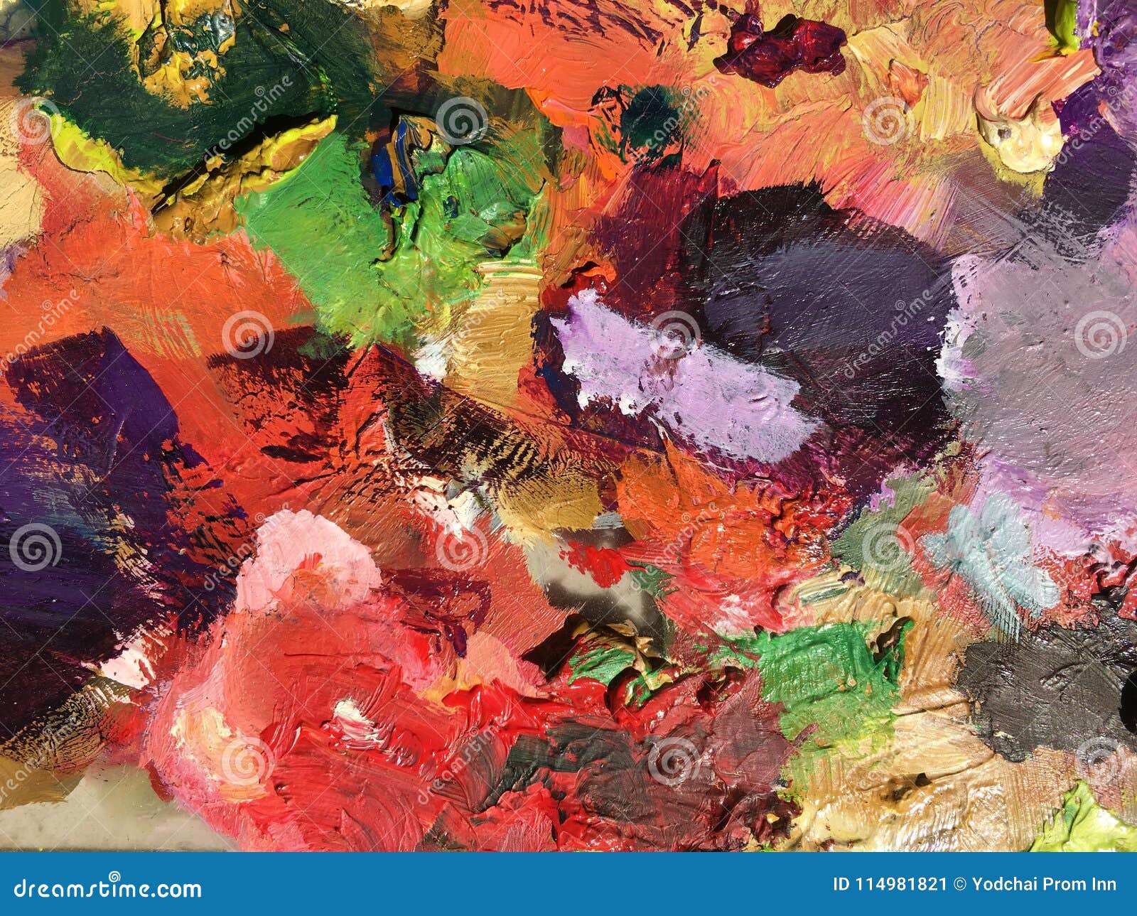 Colorful oil color stock illustration. Illustration of grunge - 114981821