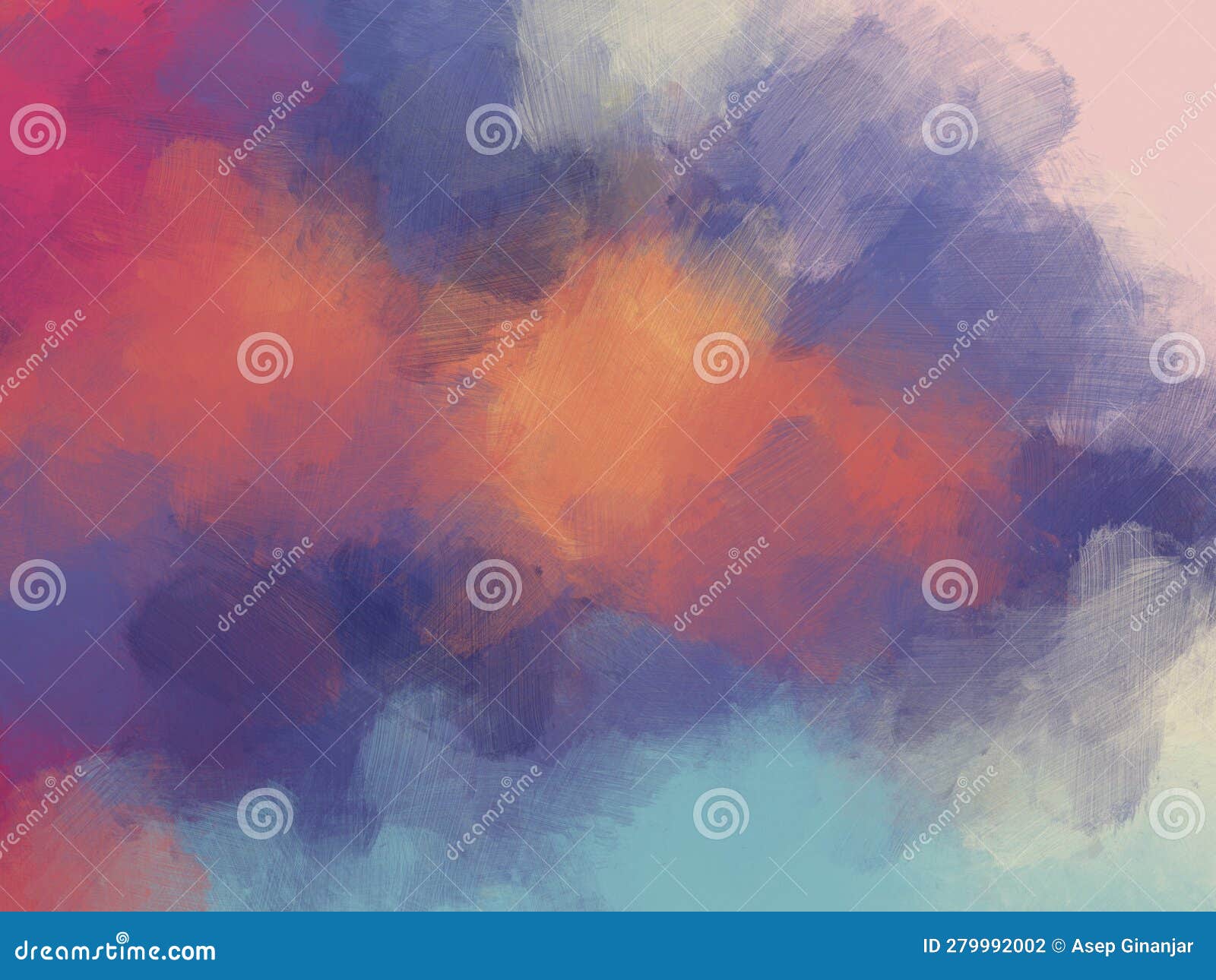 Oil Paint Brush Abstract Background Colorful Stock Illustration ...
