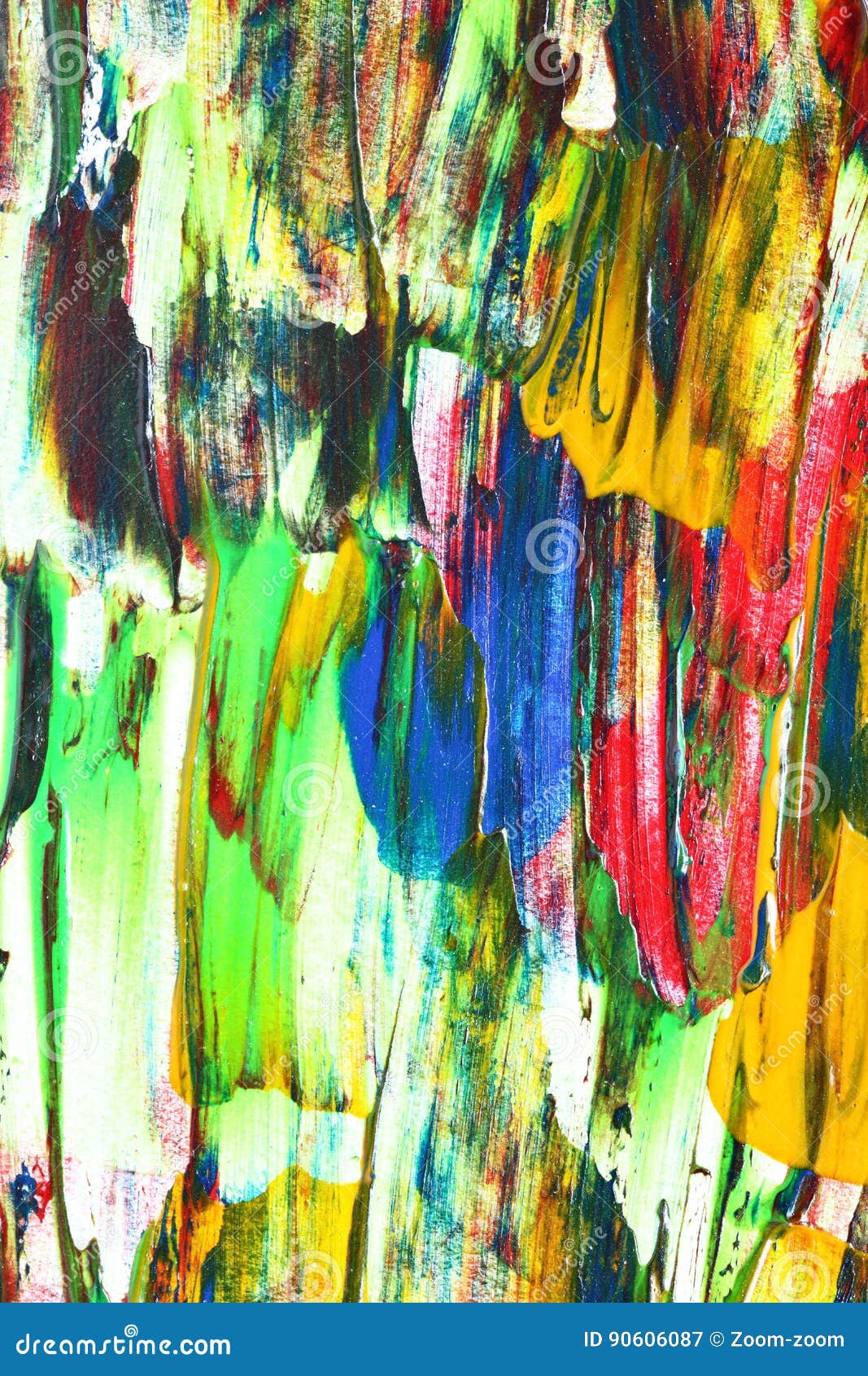 Colorful Oil Painted Texture Stock Illustration - Illustration of ...