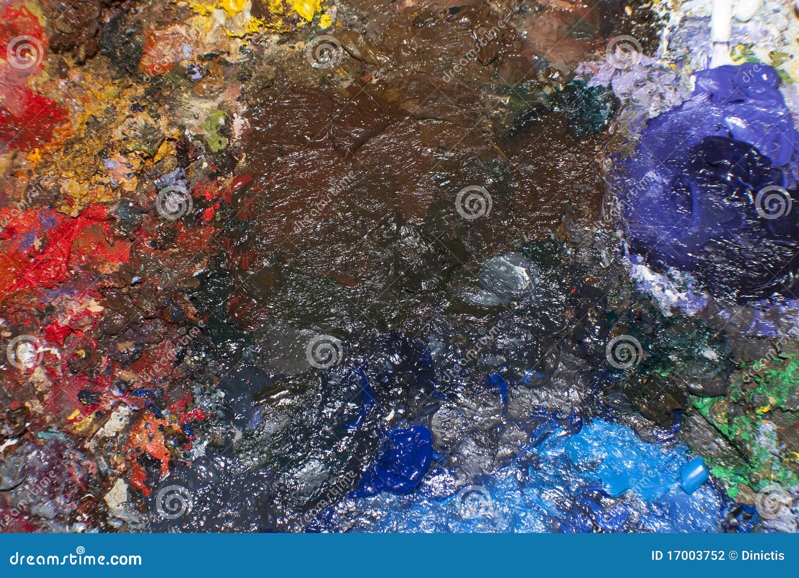 Colorful Oil Painted with Texture on Canvas Stock Photo - Image of blue ...