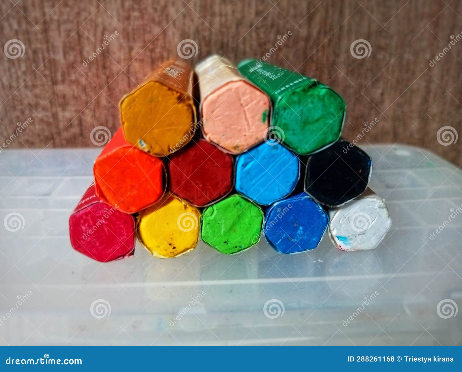 Colorful Oil pastel crayon stock photo. Image of colorful - 288261168