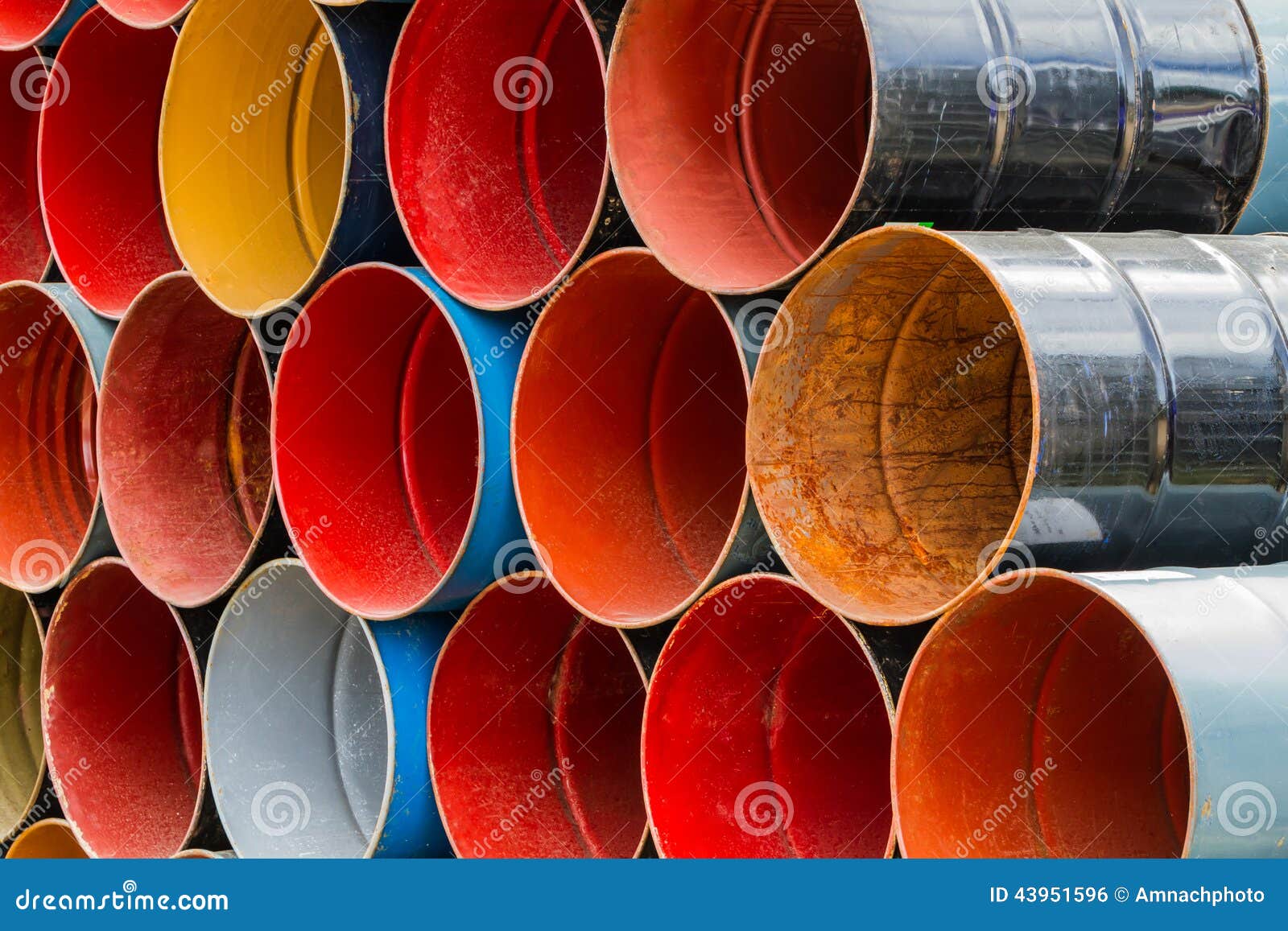 Colorful Oil Tank Background. Stock Photo - Image of container ...