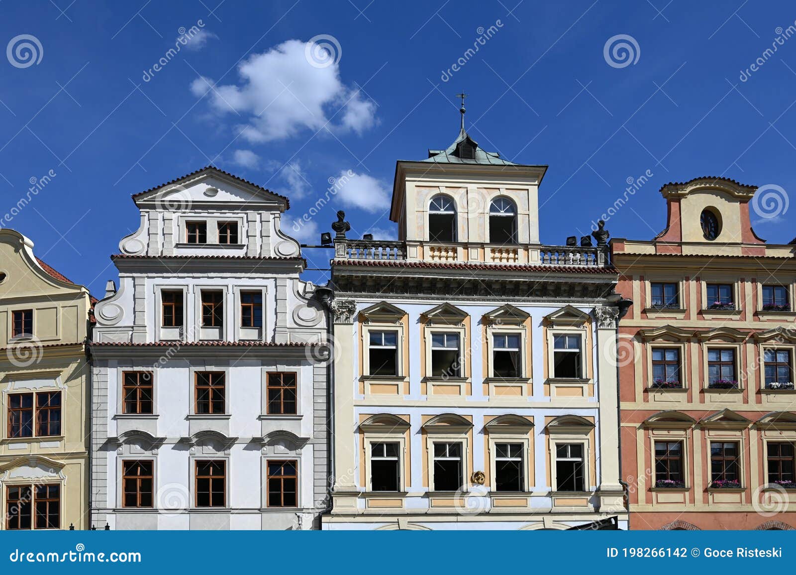 Colorful Old Buildings in Old Town Square Prague Stock Photo - Image of ...