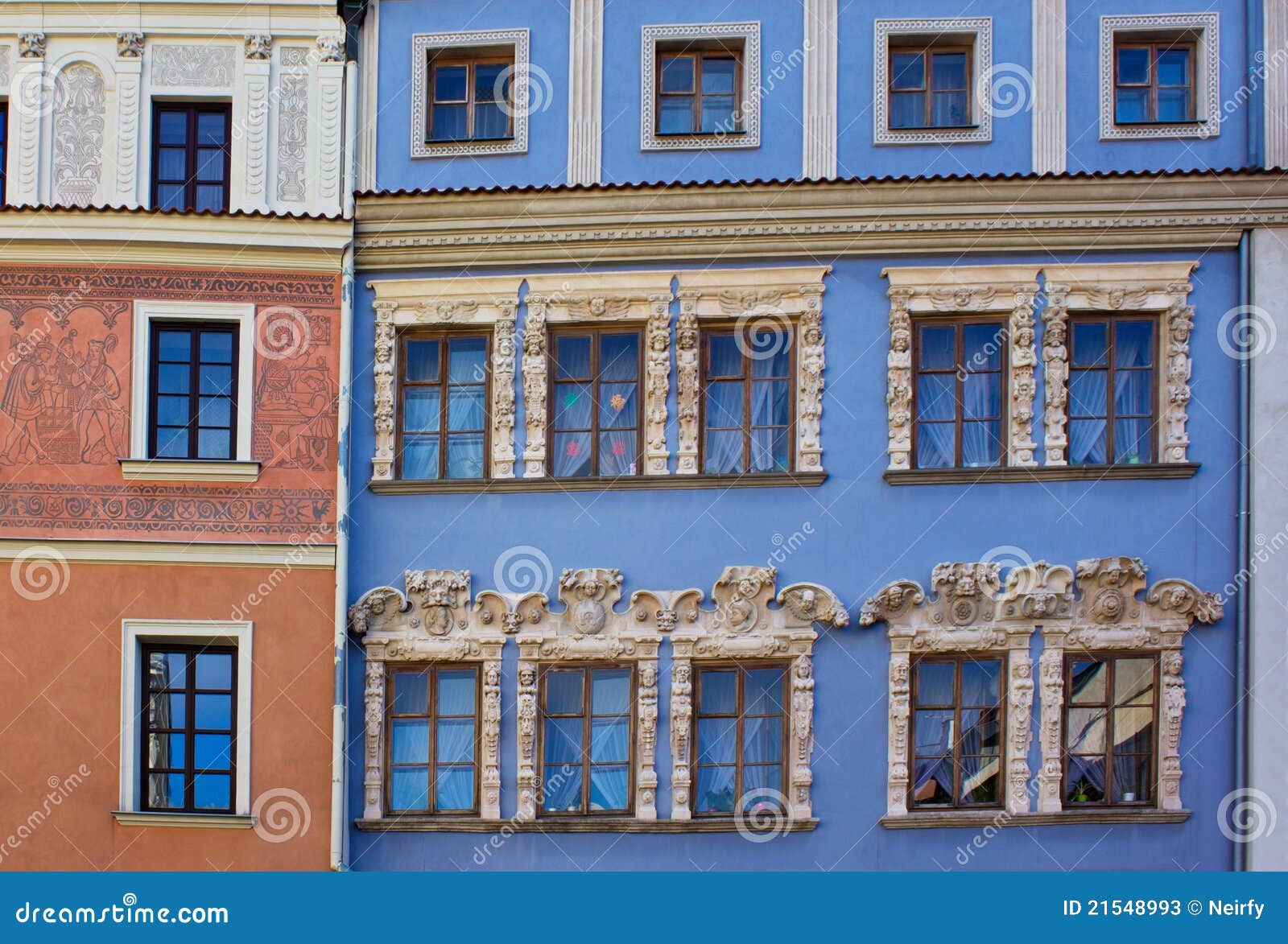 Colorful old houses stock image. Image of ancient, city - 21548993