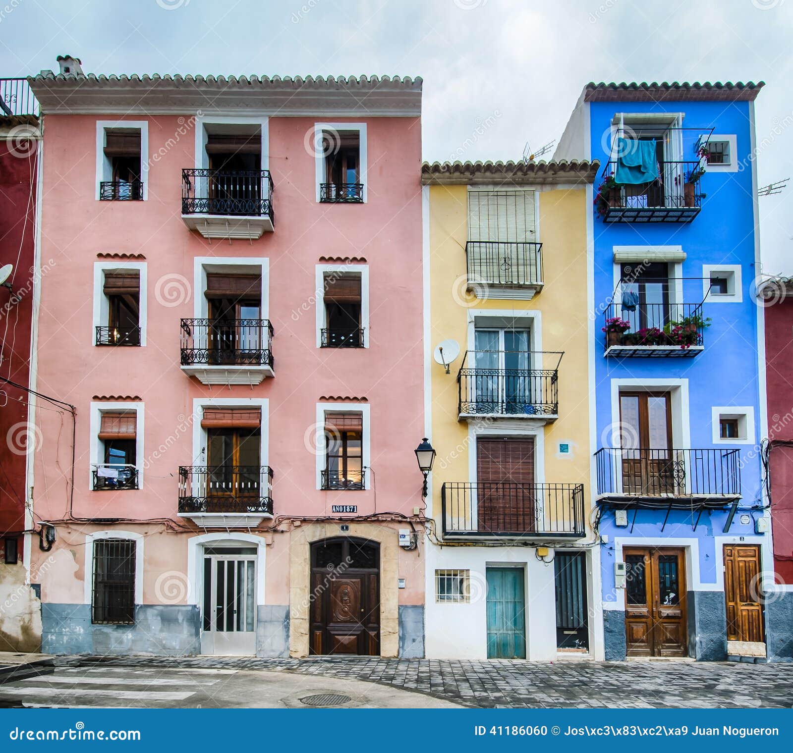 Colorful old houses stock photo. Image of ancient, europe - 41186060