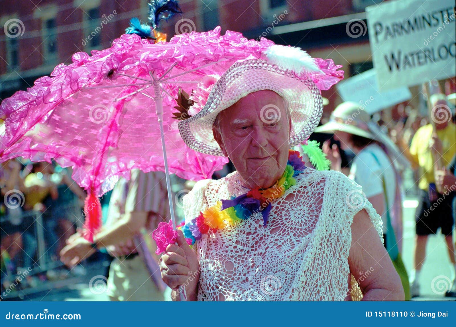 Colorful Old Man at Toronto Rainbow Parade Editorial Image - Image of ...