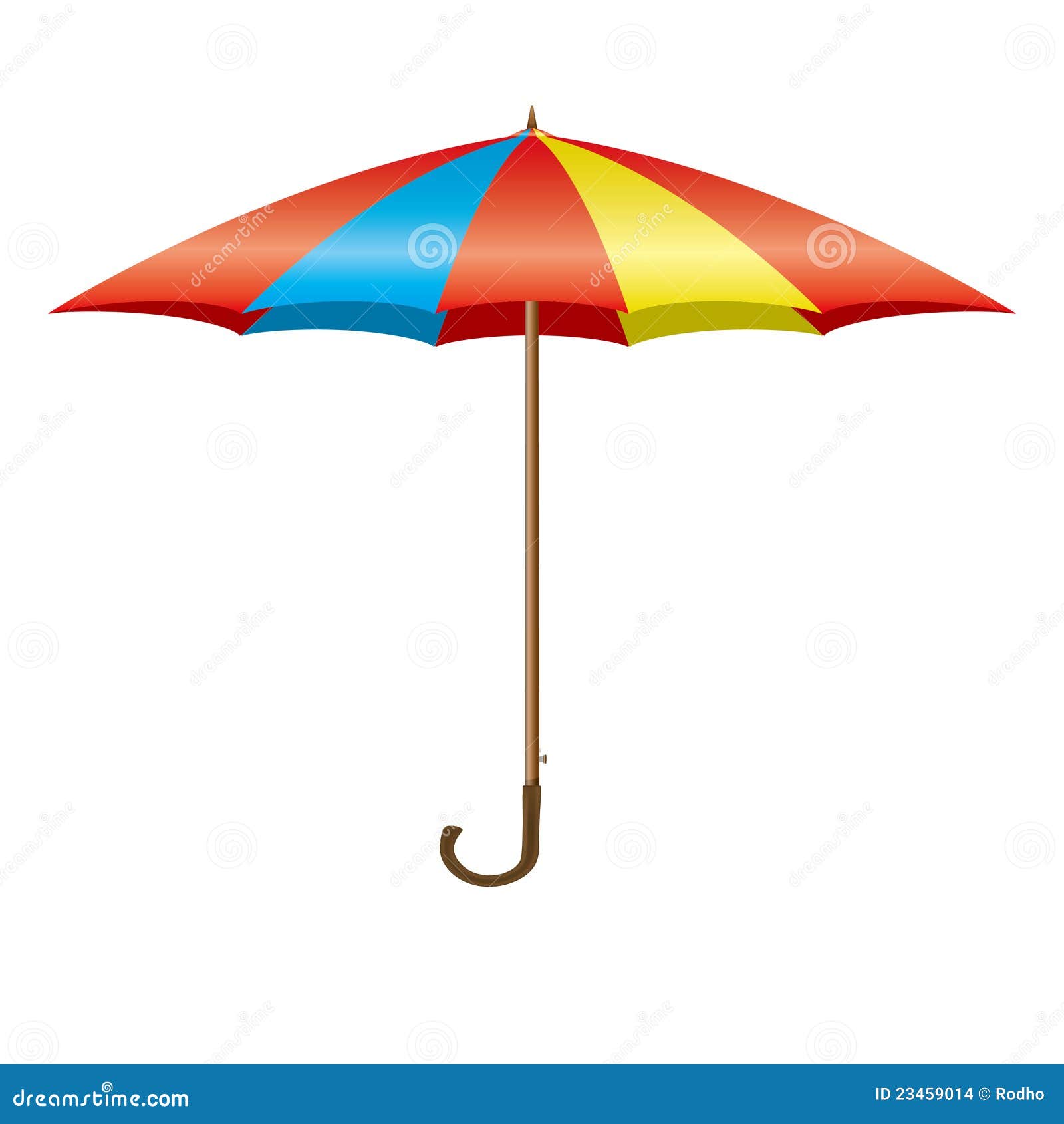 Colorful Opening Umbrella Vector Stock Vector - Illustration of crimson ...