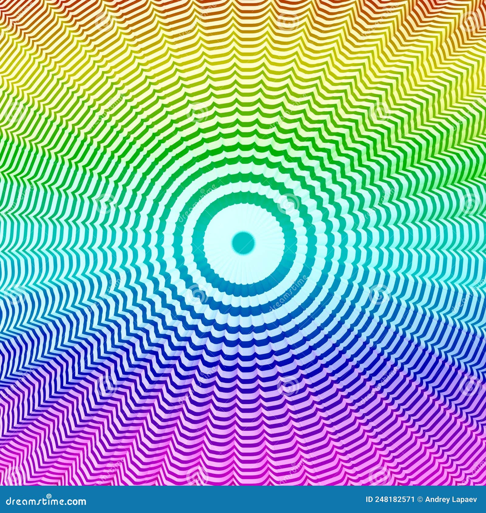 Colorful Optical Illusion Abstract Digital Spiral Pattern Design ...