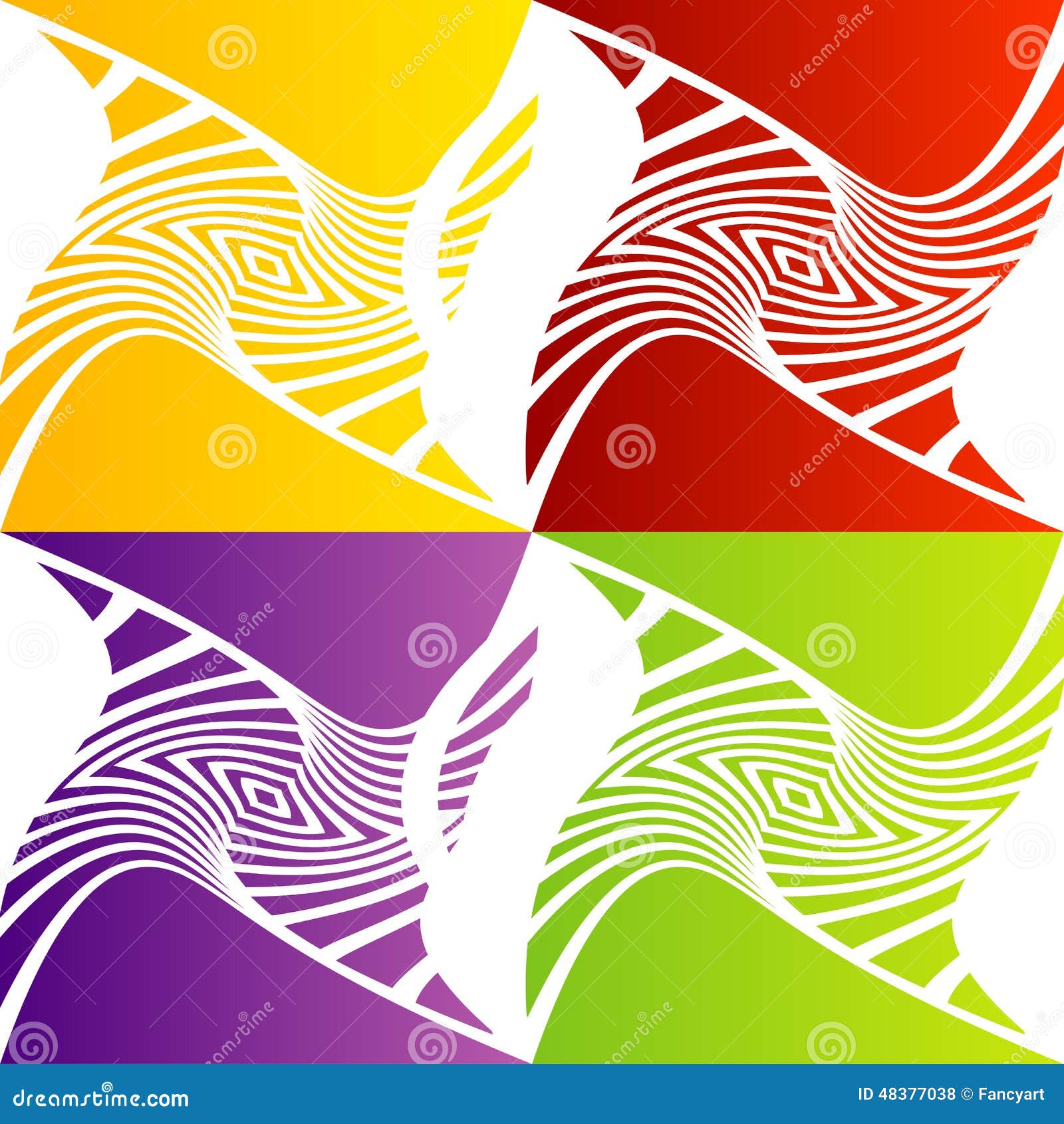Colorful optical illusion stock illustration. Illustration of ...