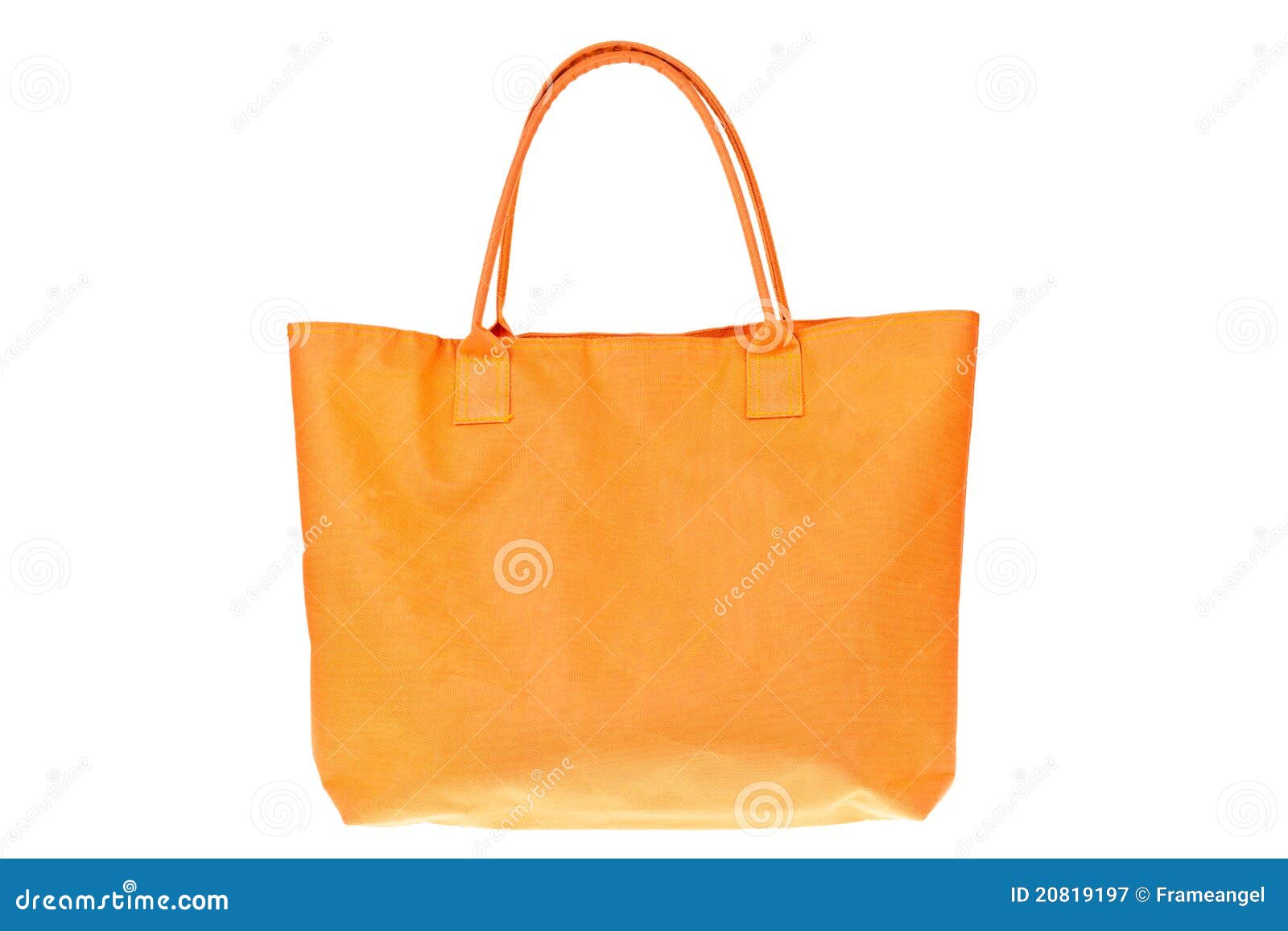 Colorful orange cotton bag stock image. Image of colorful - 20819197