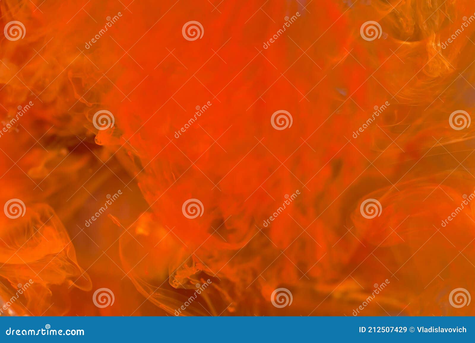 Colorful Orange Ink that Dissolves in Water. Abstract Orange Paint ...