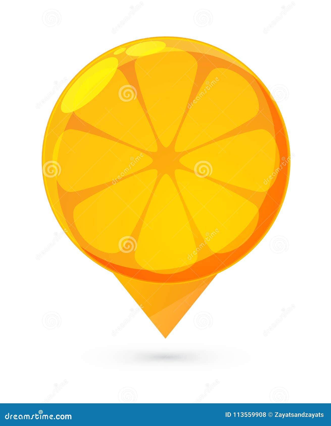 Orange stock vector. Illustration of corner, icon, design - 113559908