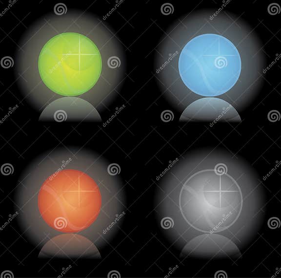 Colorful Orbs stock illustration. Illustration of magical - 7393573