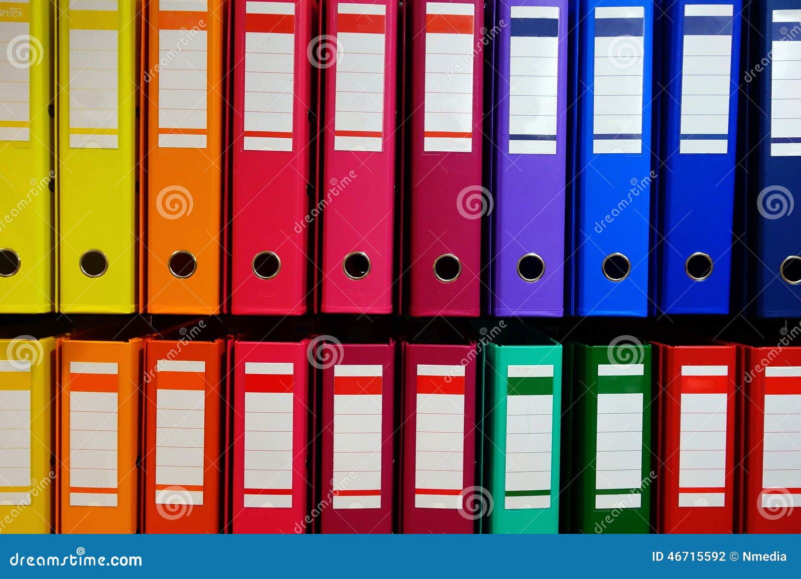 Colorful ordner stock photo. Image of racks, documentation - 46715592