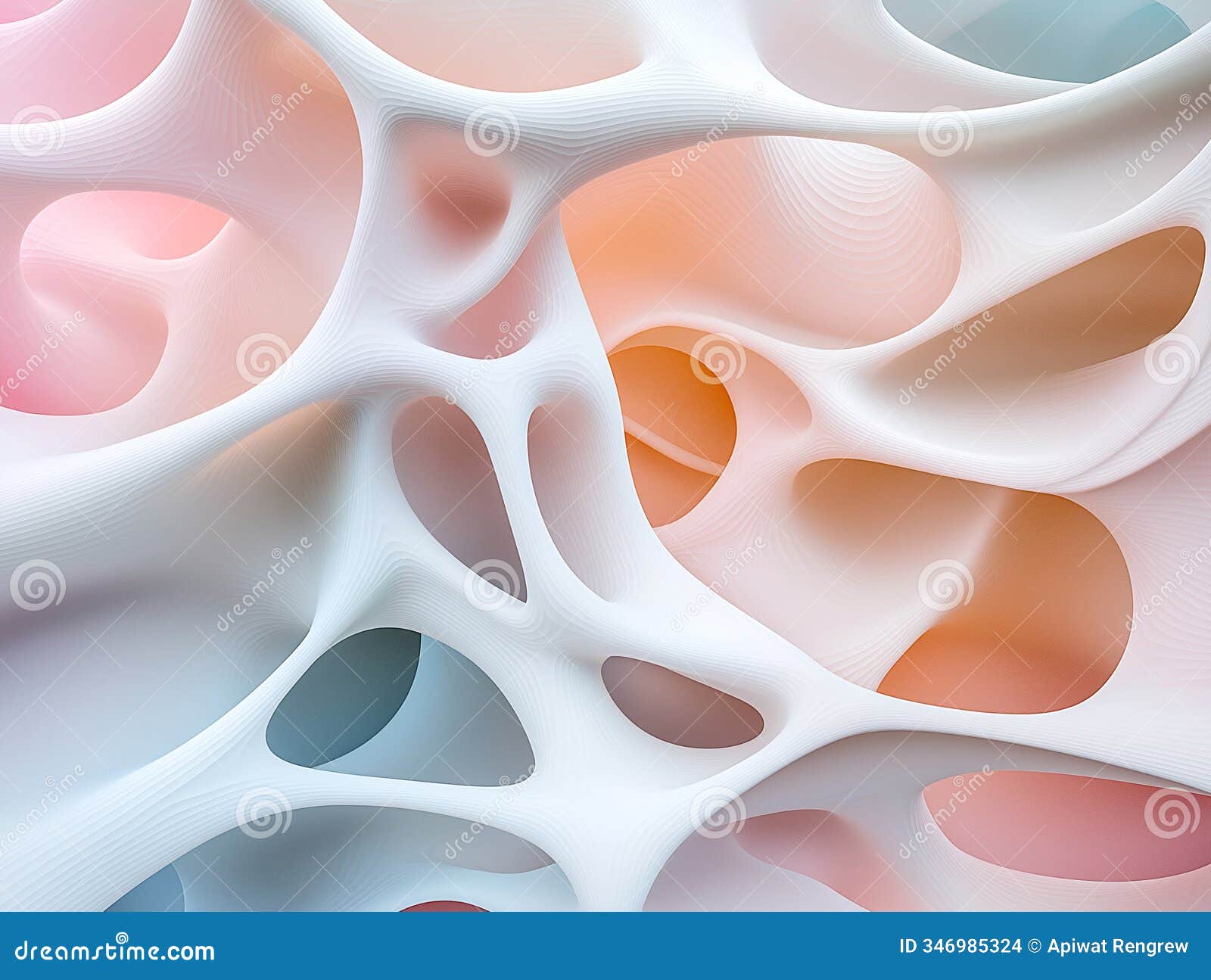 Colorful Organic Cell Structure with Smooth Curves and Soft Gradients ...