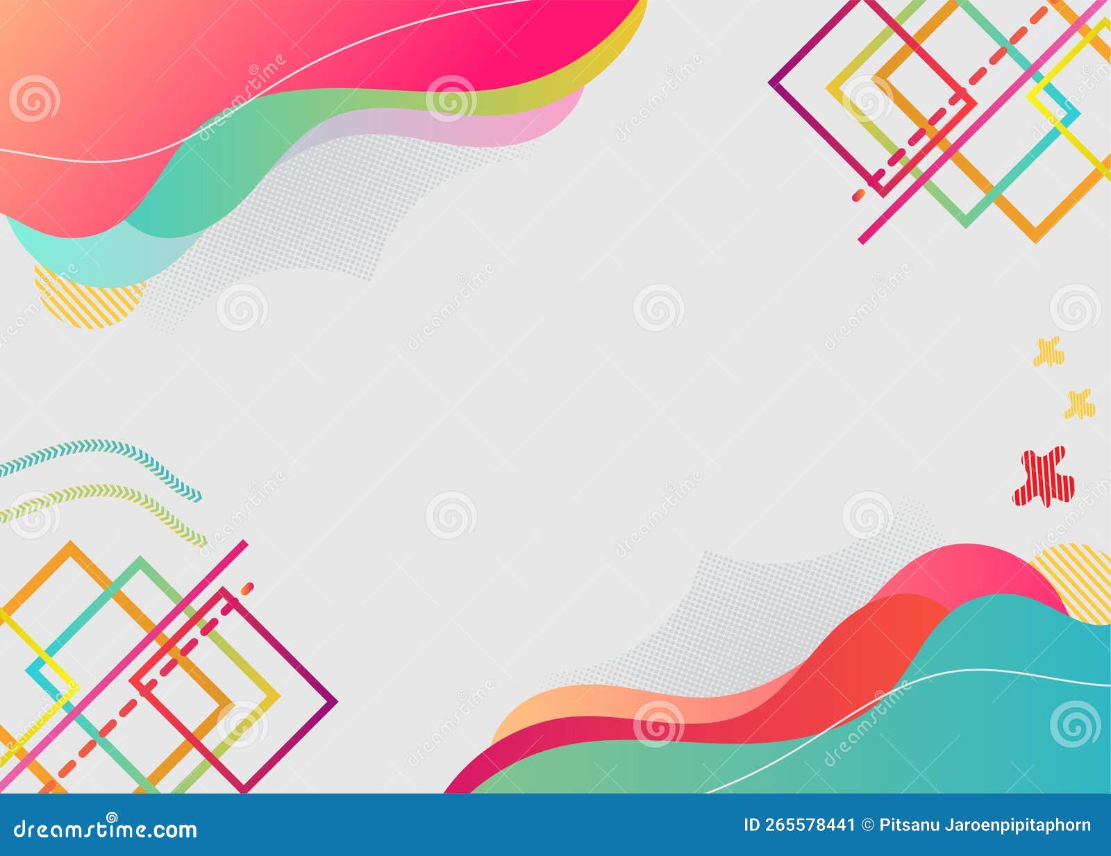 Colorful Organic Geometric Shapes Element Abstract Background Stock ...