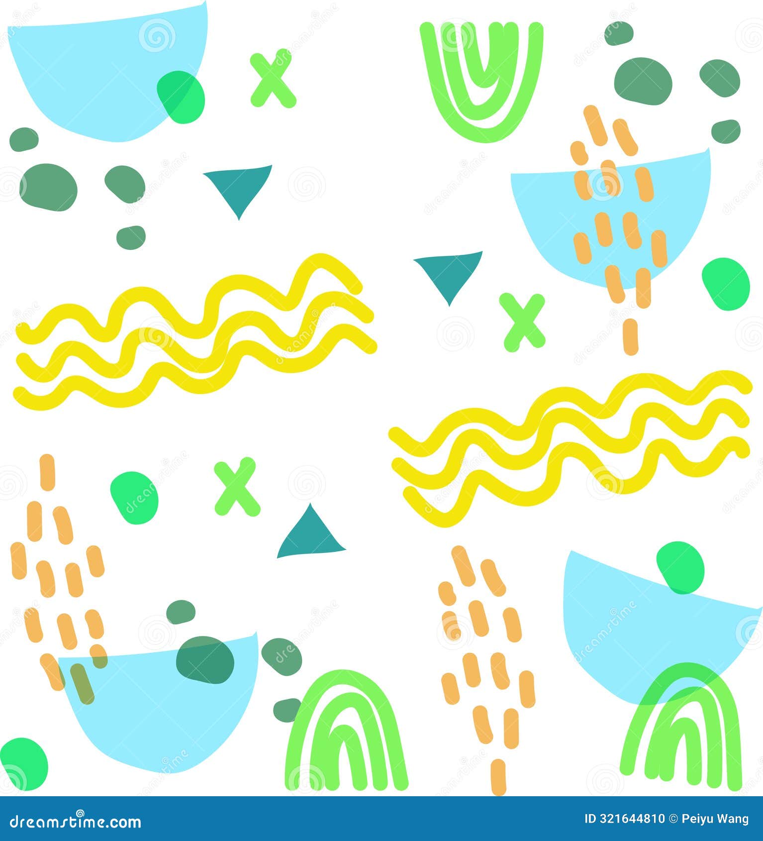 Colorful Organic Shapes Background Blue Vector Stock Illustration ...