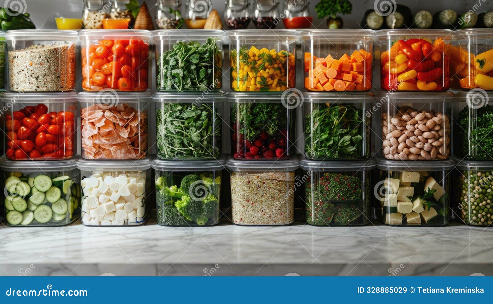 Colorful and Organized Array of Plant-Based Protein Meal Kits and ...