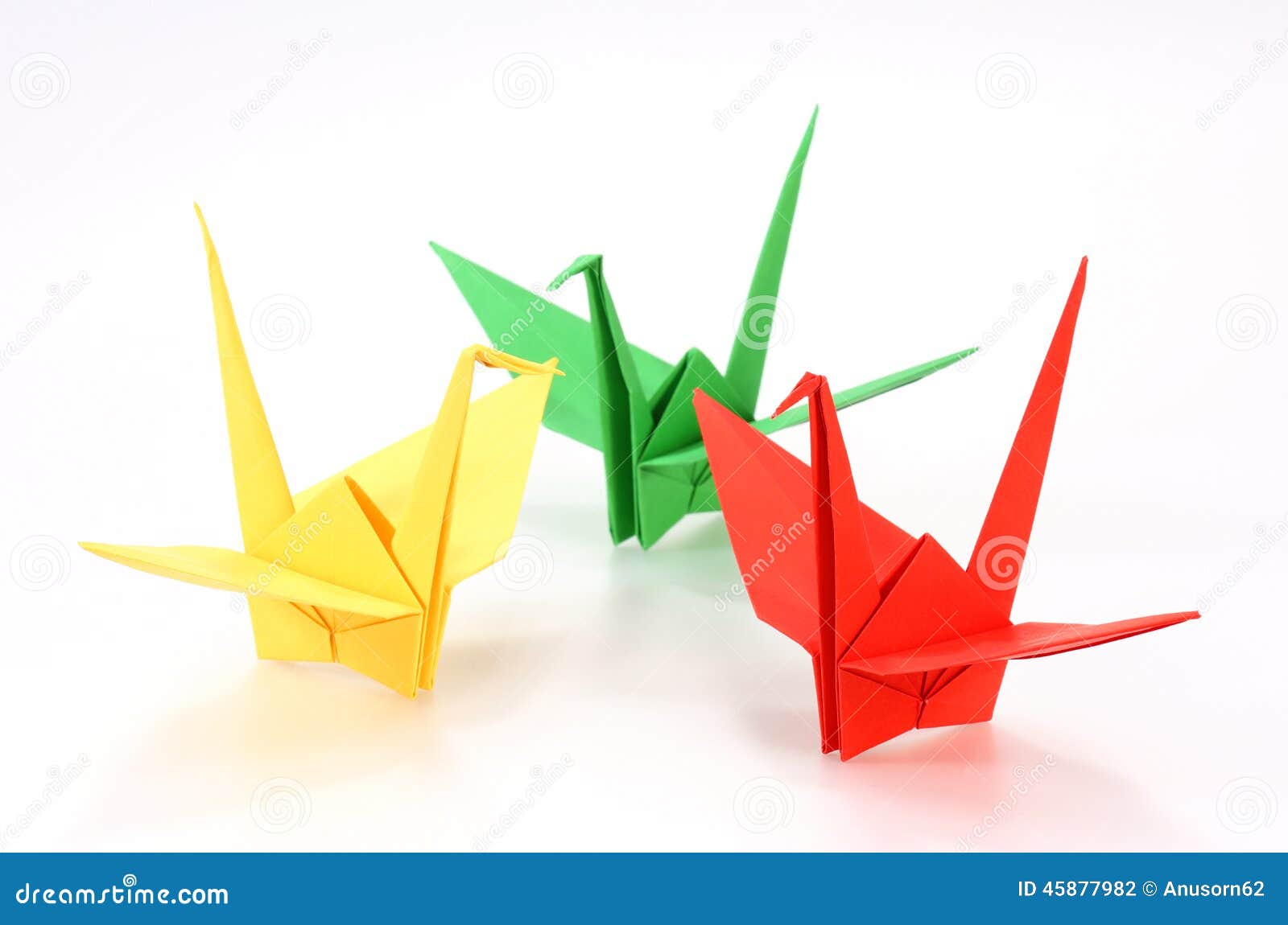 Colorful Origami cranes stock photo. Image of cranes - 45877982