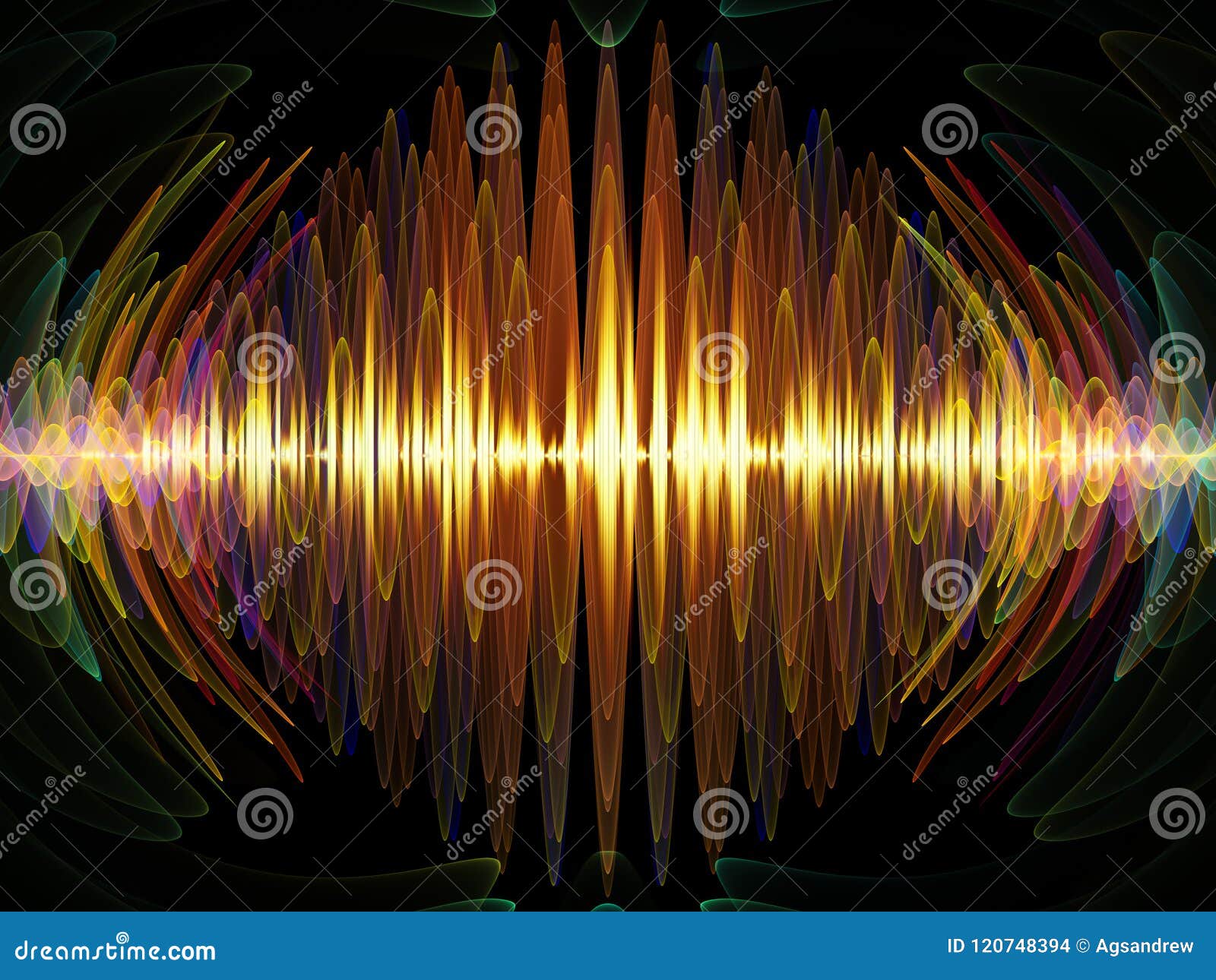 Colorful Oscillation stock illustration. Illustration of information ...