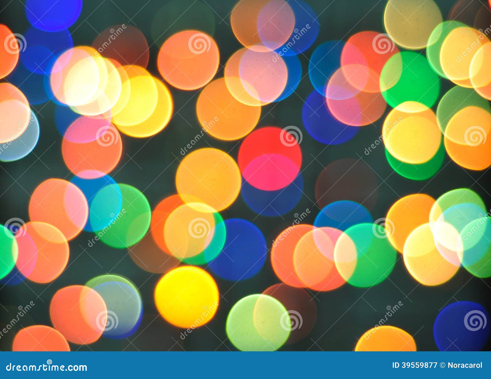 Colorful Out of Focus Circle Festive Lights Stock Image - Image of ...