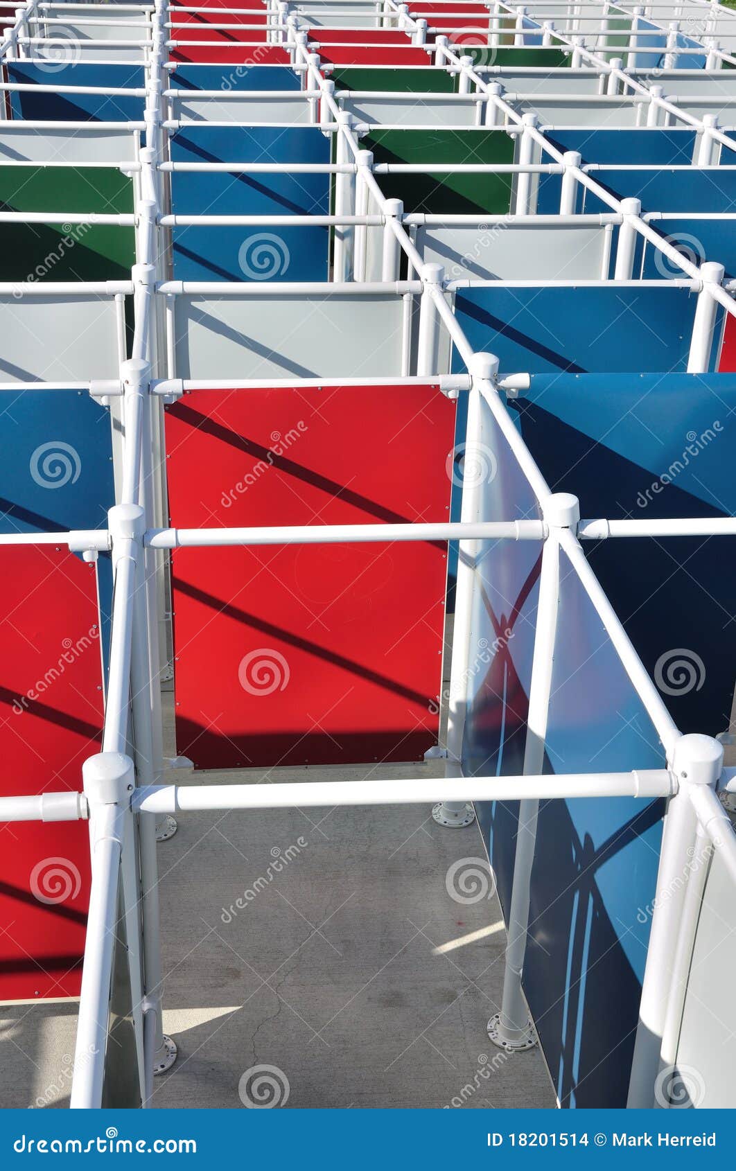 Colorful Outdoor Maze stock photo. Image of game, vertical - 18201514