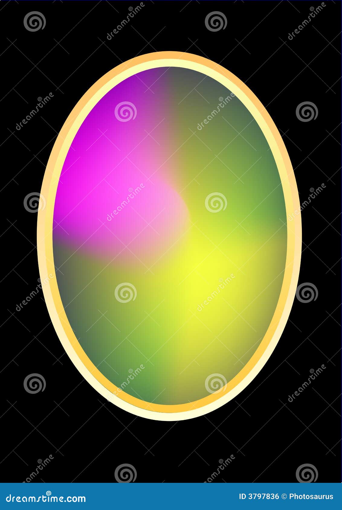 Colorful oval frame stock illustration. Illustration of frame - 3797836