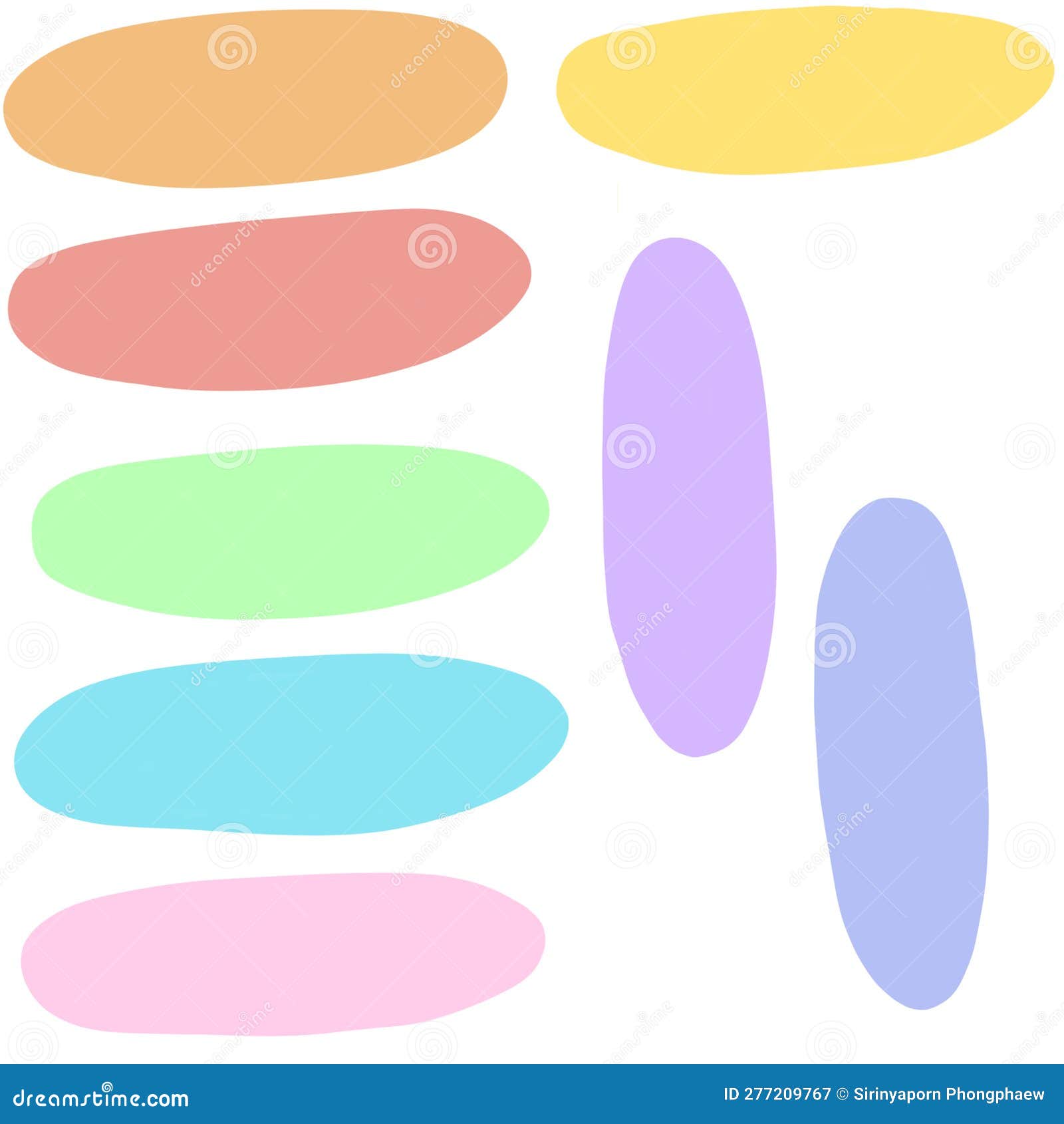 Colorful Oval Speech Bubble Vector Stock Vector - Illustration of oval ...