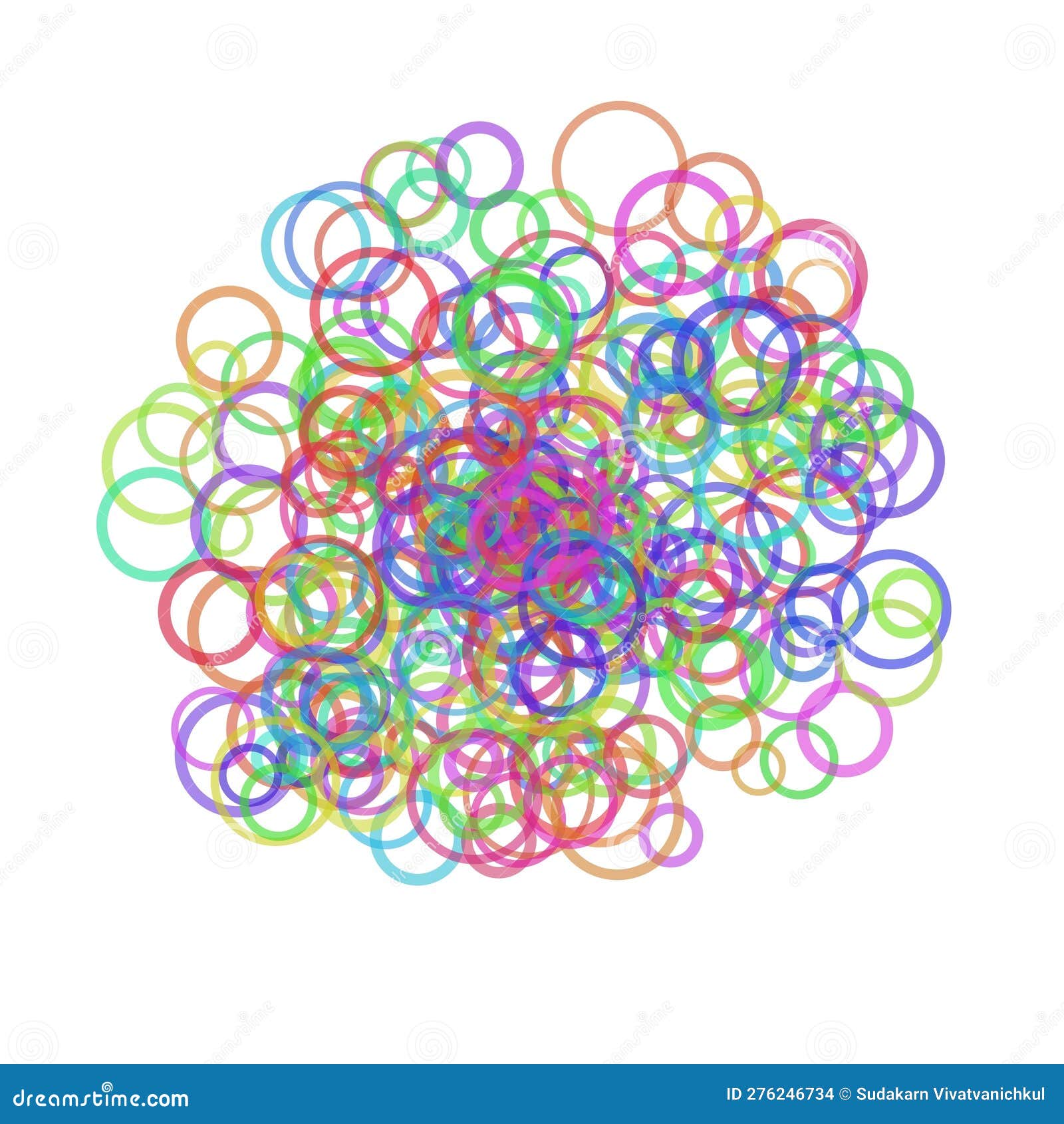 Colorful Overlapping Circles, Bubbles Background. Stock Photo ...