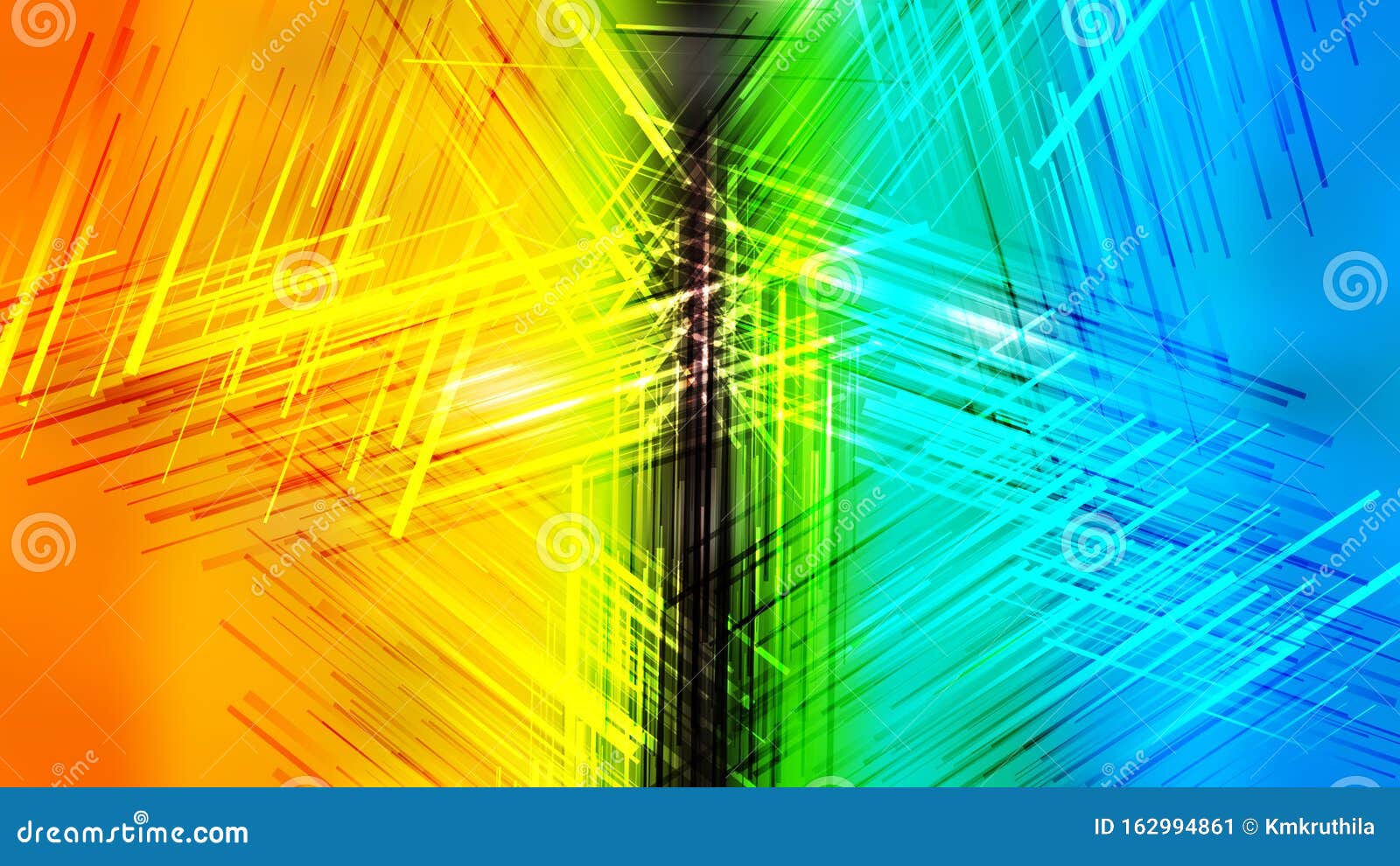 Colorful Overlapping Lines Stripes Background Design Stock Vector ...