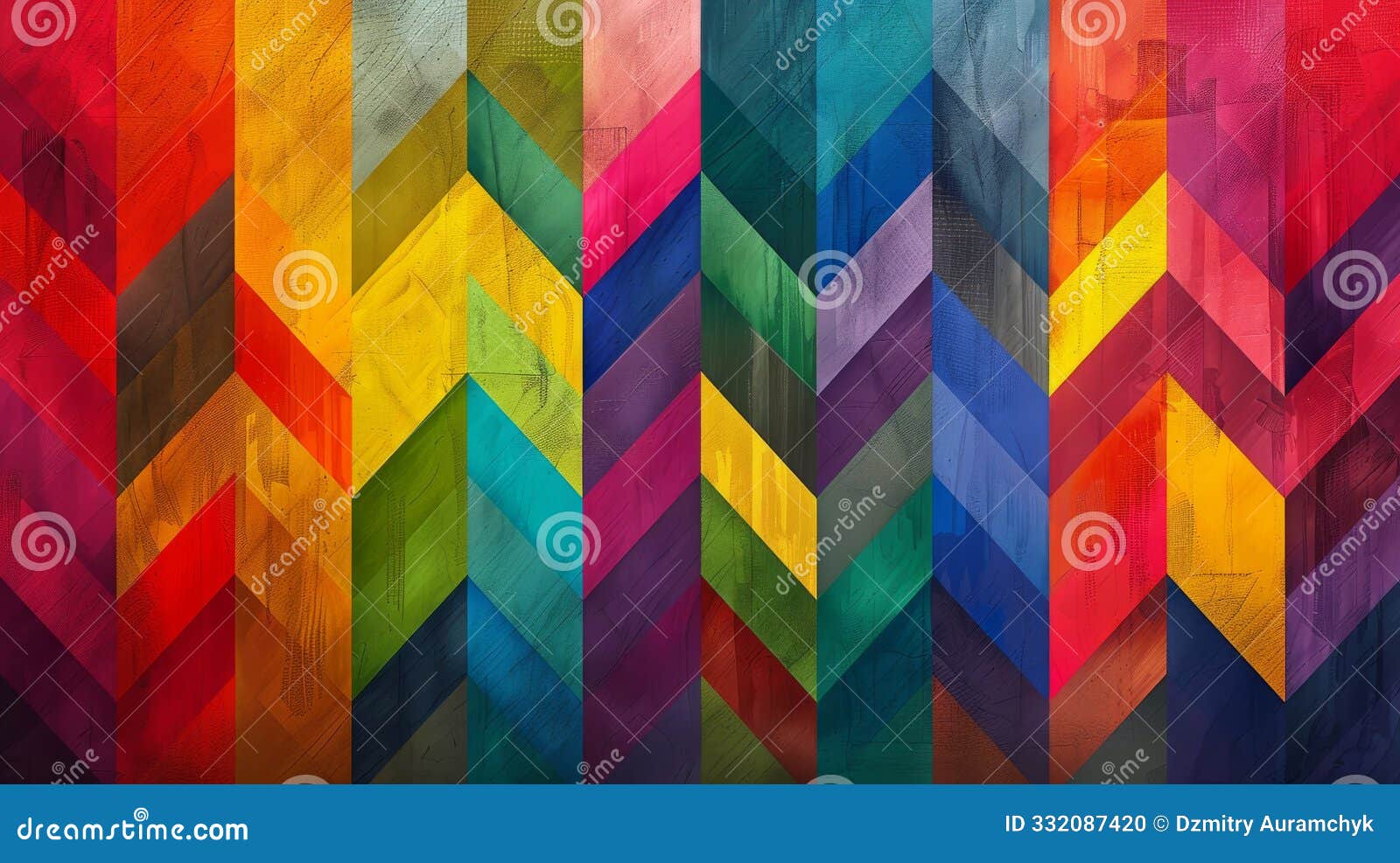 A Colorful Overlapping Stripe Pattern in a Modern Geometric Style Stock ...