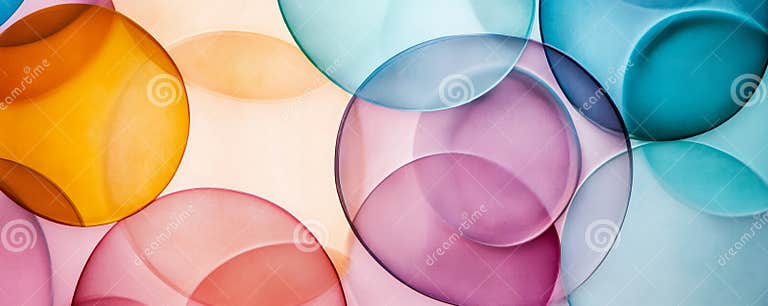 Colorful Overlapping Translucent Circles, Abstract Graphic Design ...