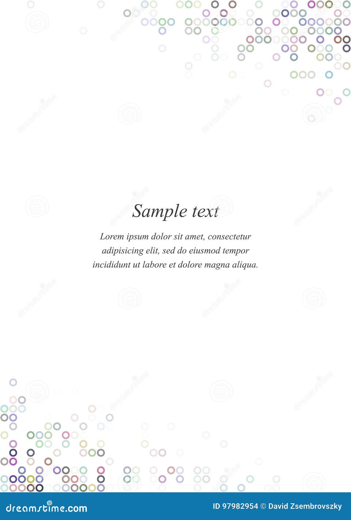 Colorful Page Corner Design Template Stock Vector - Illustration of ...