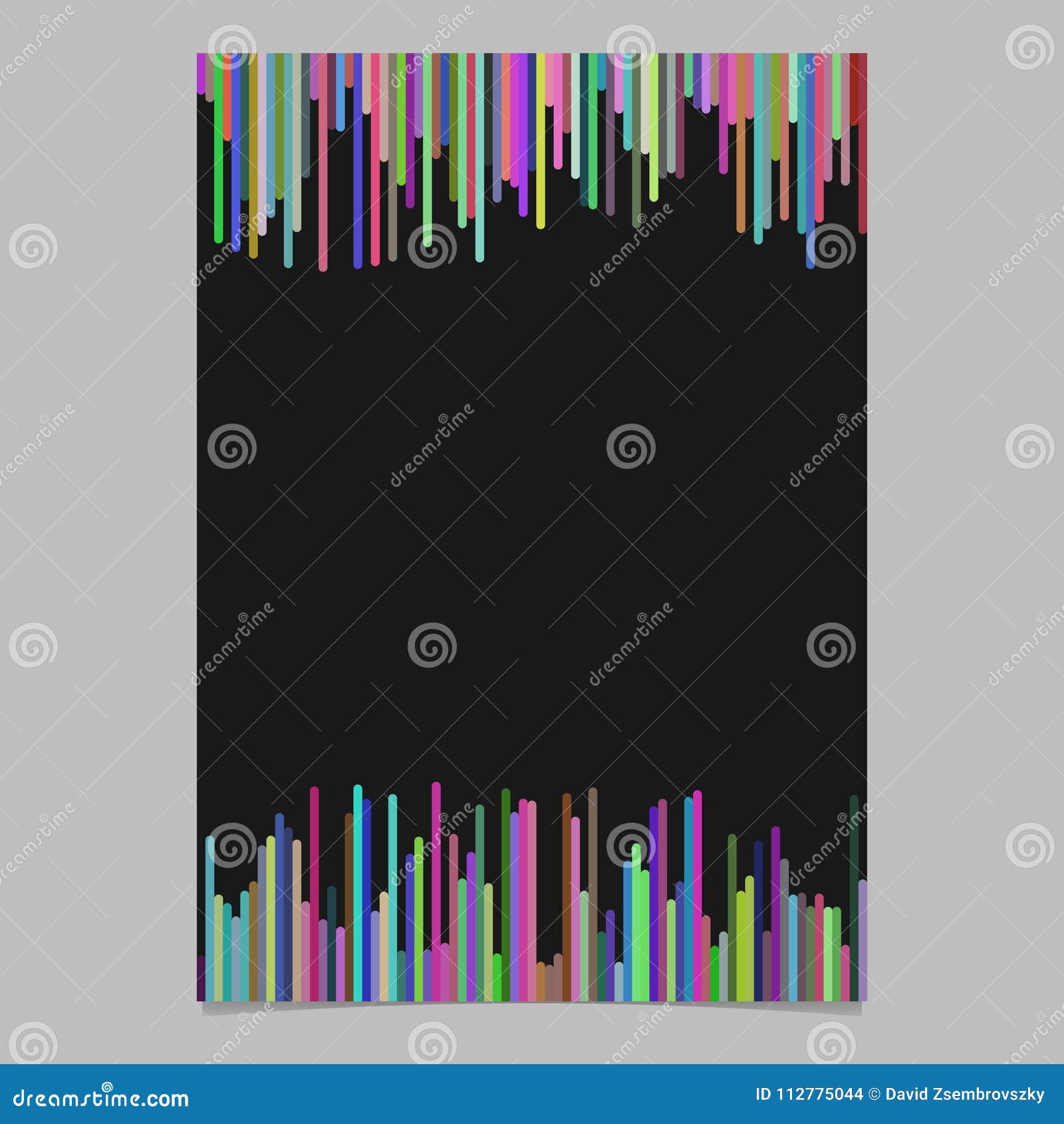 Page Template from Vertical Stripes - Blank Vector Poster Background ...