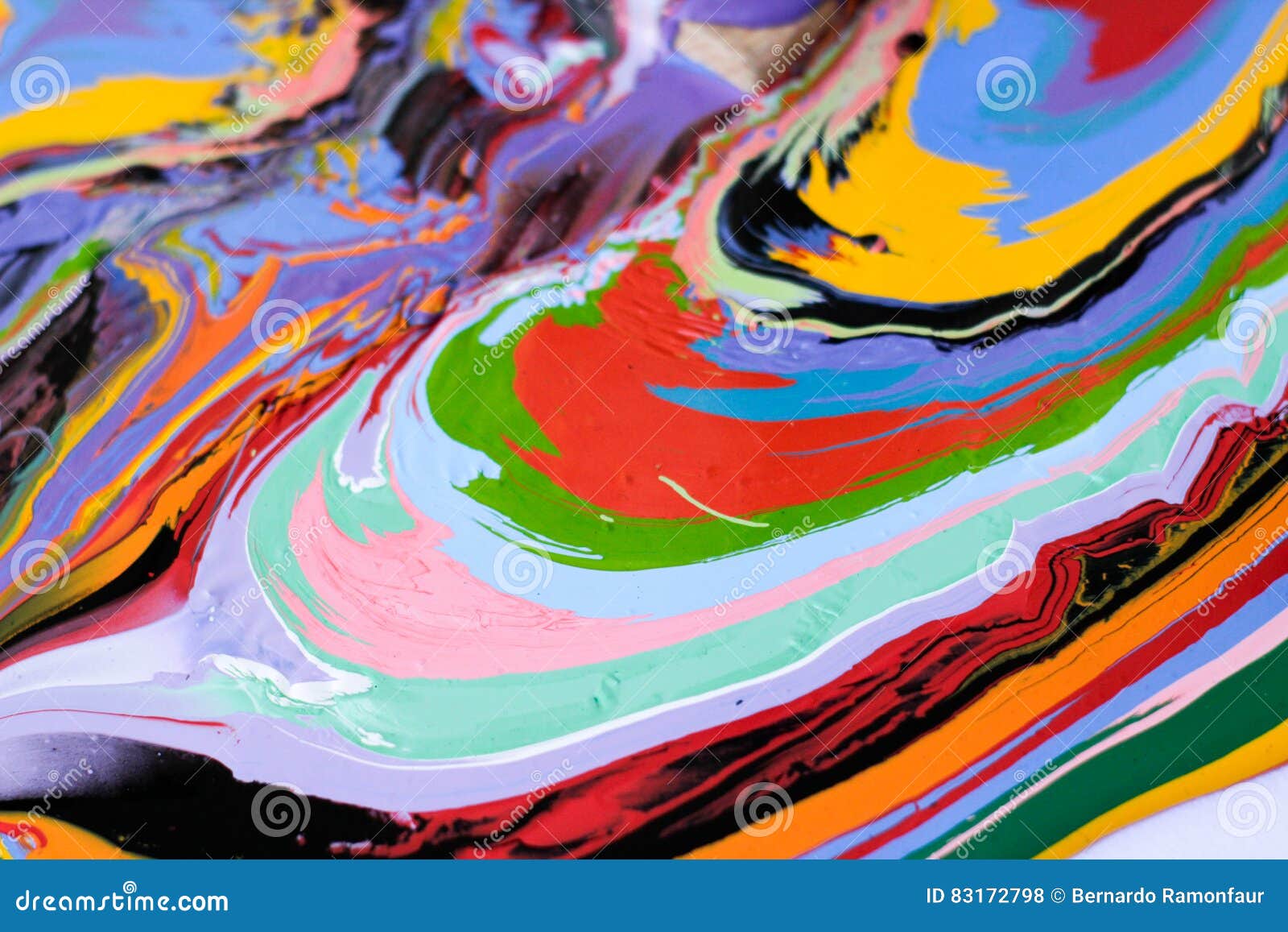 Colorful Paint Abstract Pattern Stock Photo - Image of graphics ...