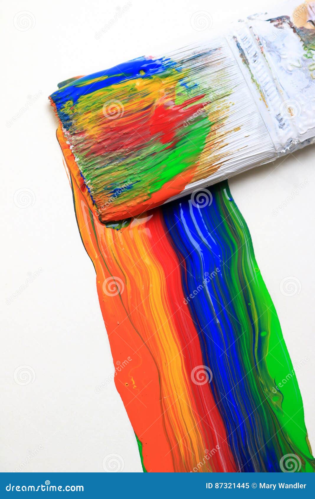 Colorful Paint Brush stock image. Image of paint, draw - 87321445